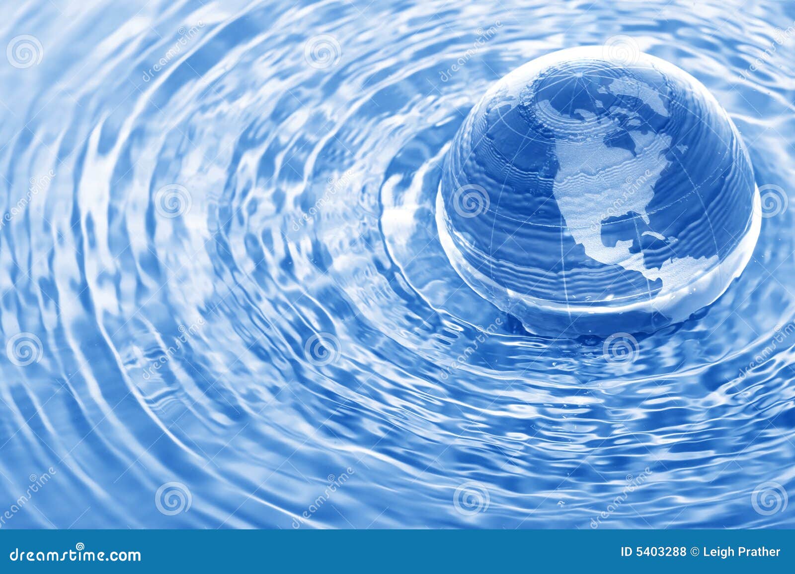Earth in water stock photo. Image of blue, concept, global - 5403288