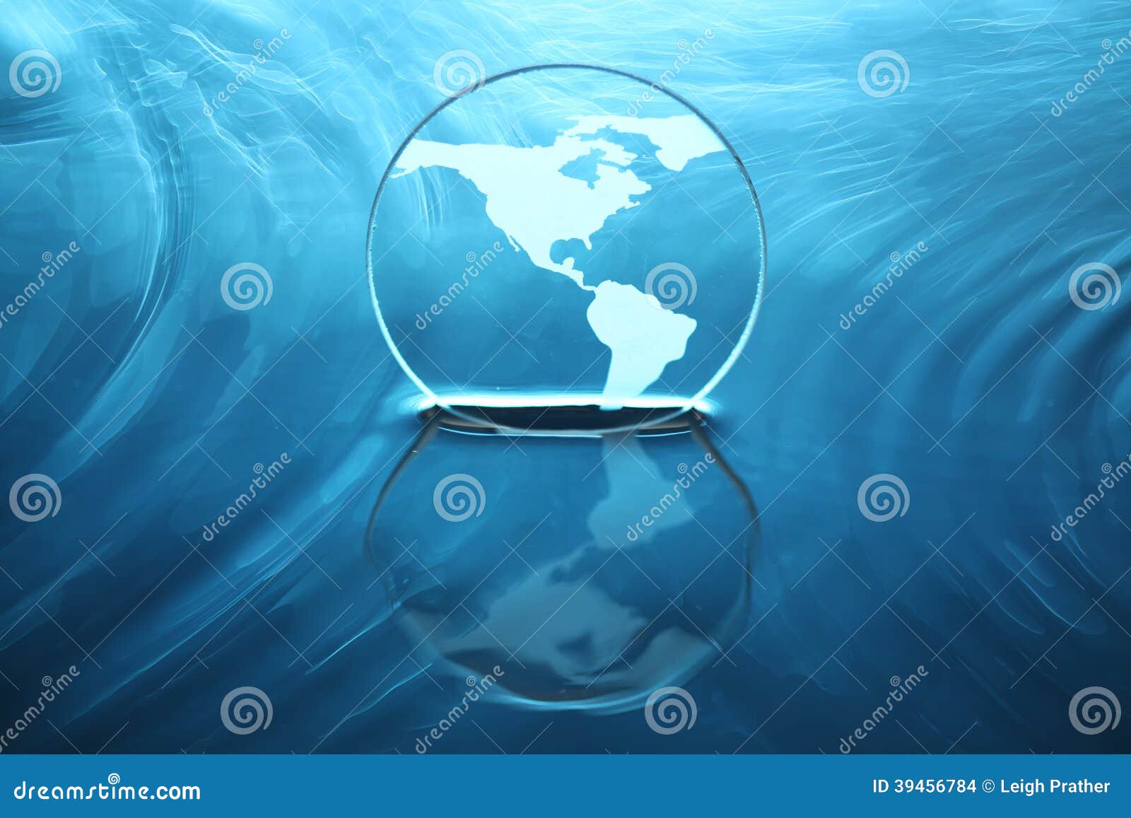 Earth on water stock photo. Image of transparent, flow - 39456784