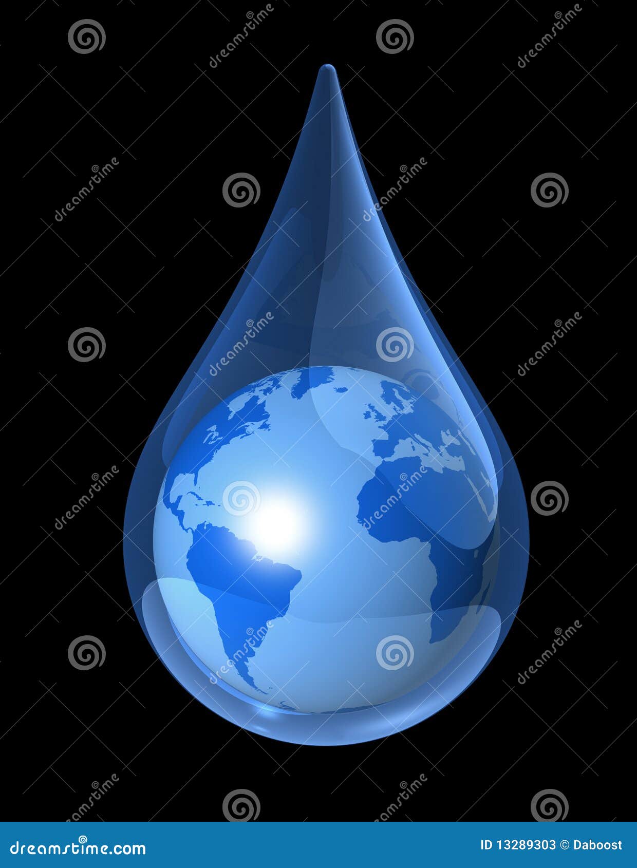 Earth water drop stock illustration. Illustration of environmental ...