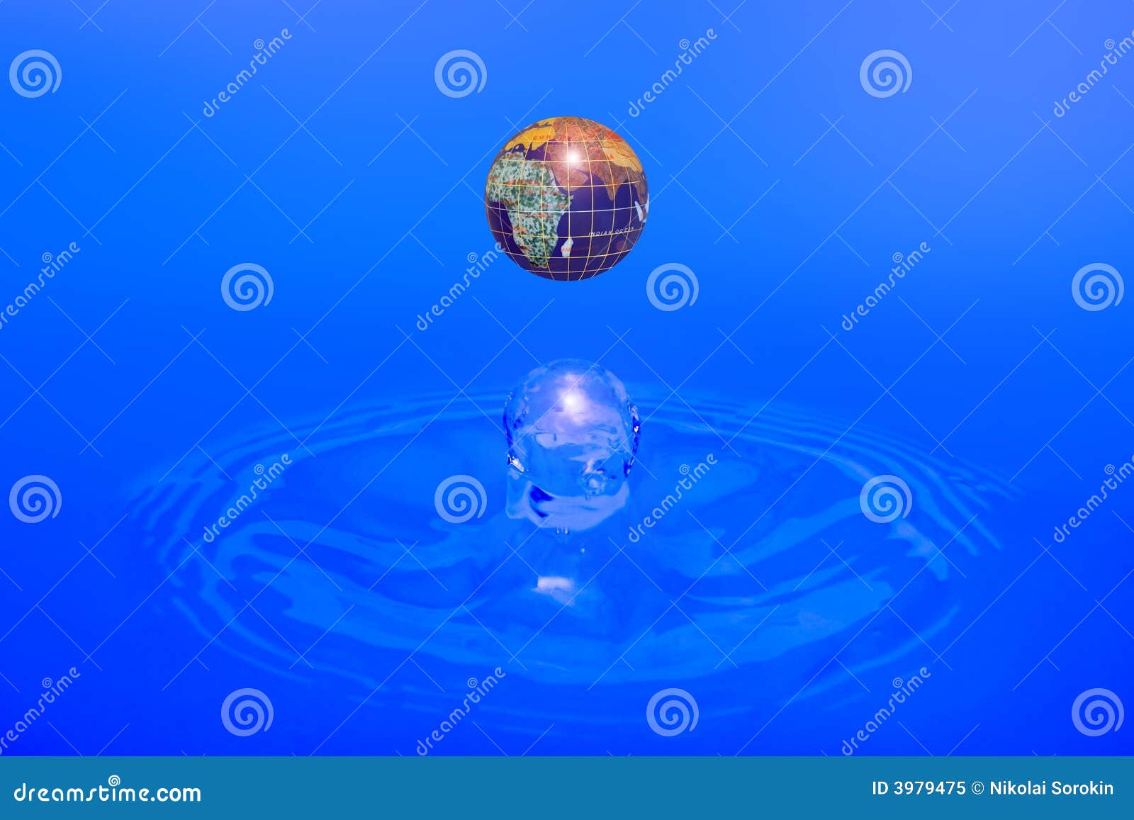 Earth - water drop stock image. Image of liquid, clean - 3979475