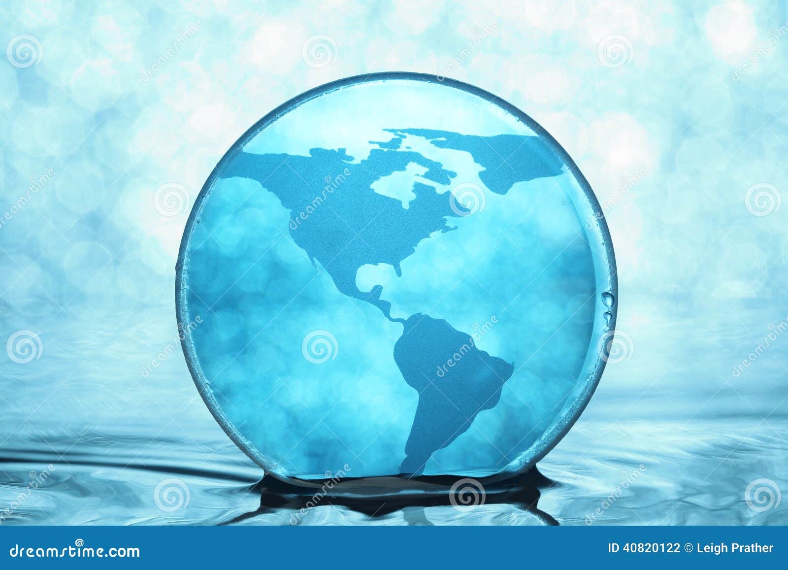 Earth on water stock photo. Image of glass, ripple, south - 40820122