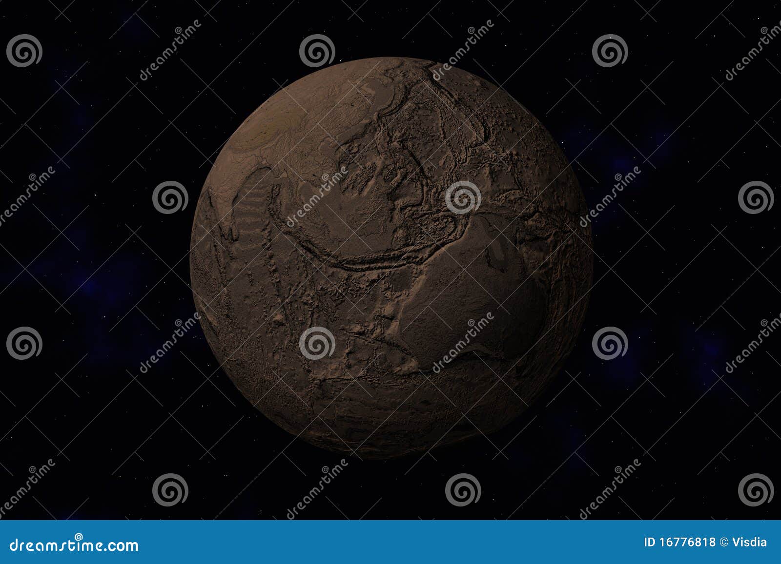 Planet Earth Without Water