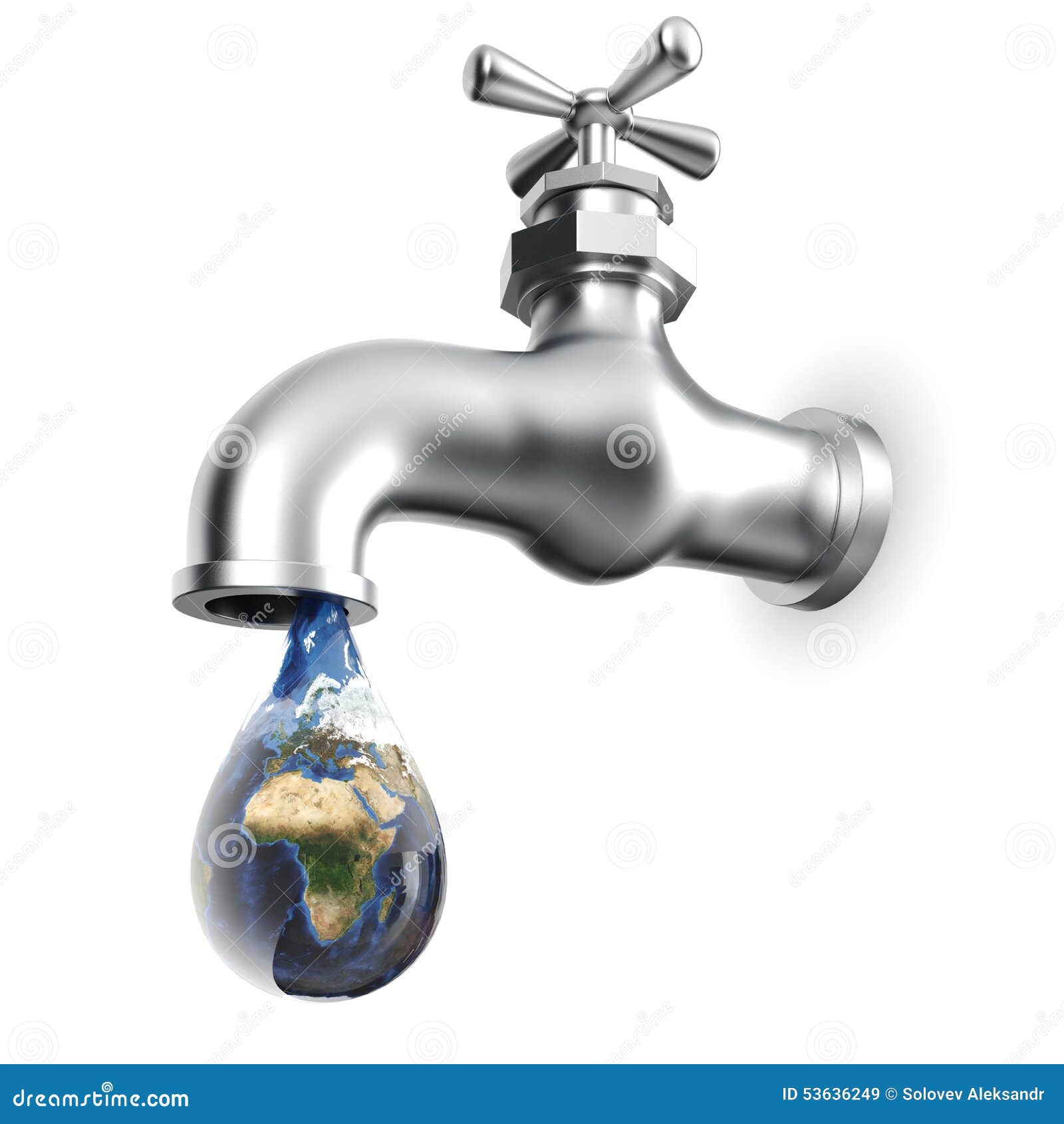 Earth in waterdrop stock illustration. Illustration of world - 53636249