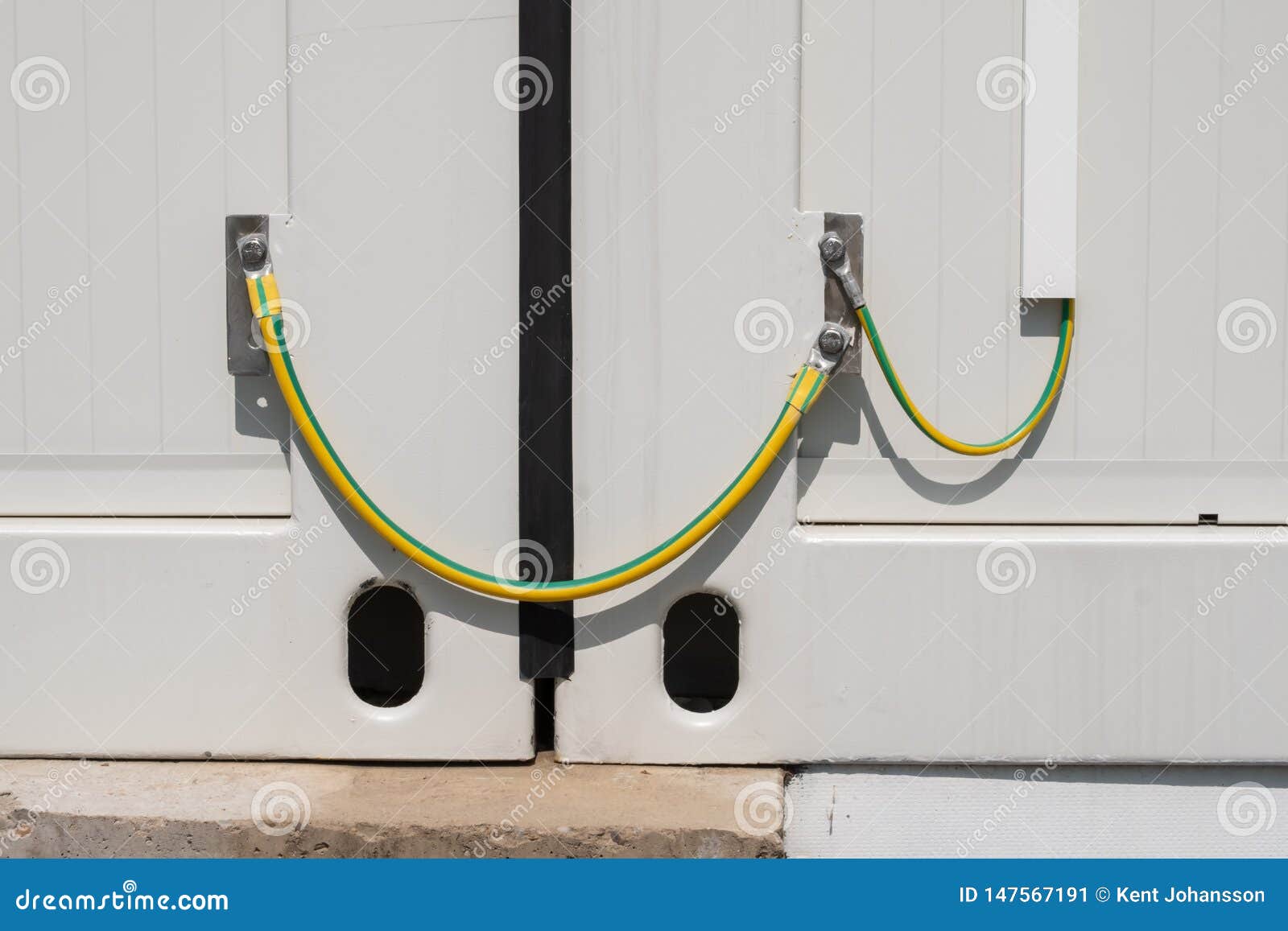 Earth wiring on building stock image. Image of ground - 147567191