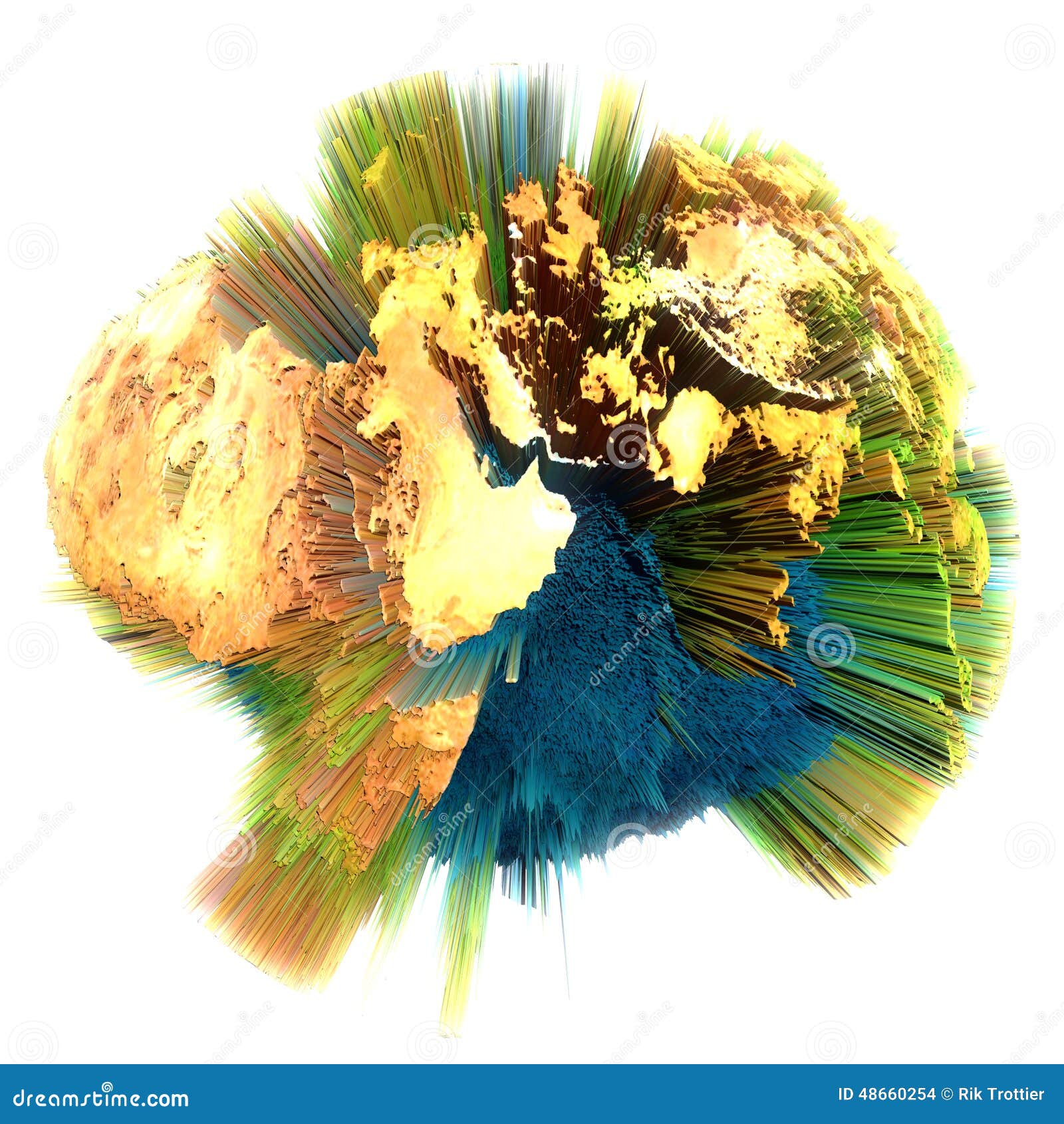 Deserts Worlds Largest Deserts Global Map Cartoon Vector ...