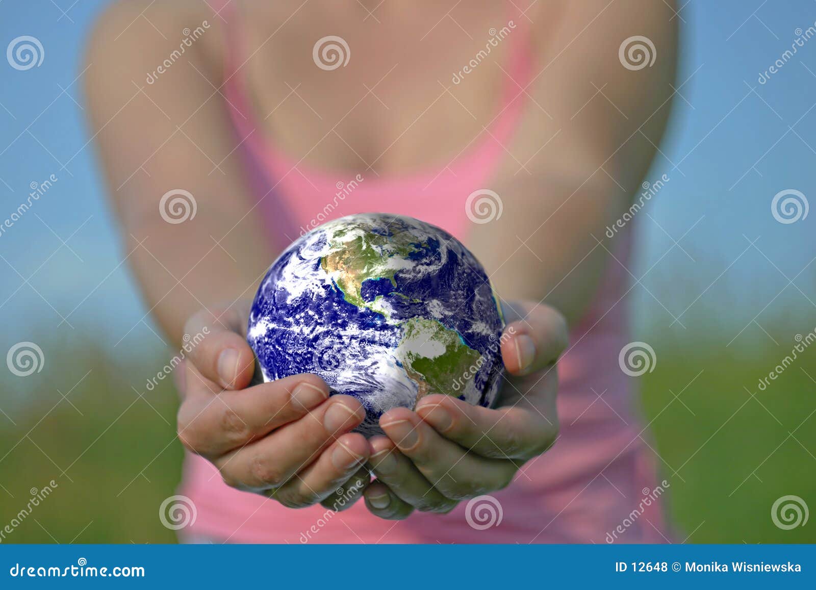 Earth is in your hands stock photo. Image of ecology, atmosphere - 12648