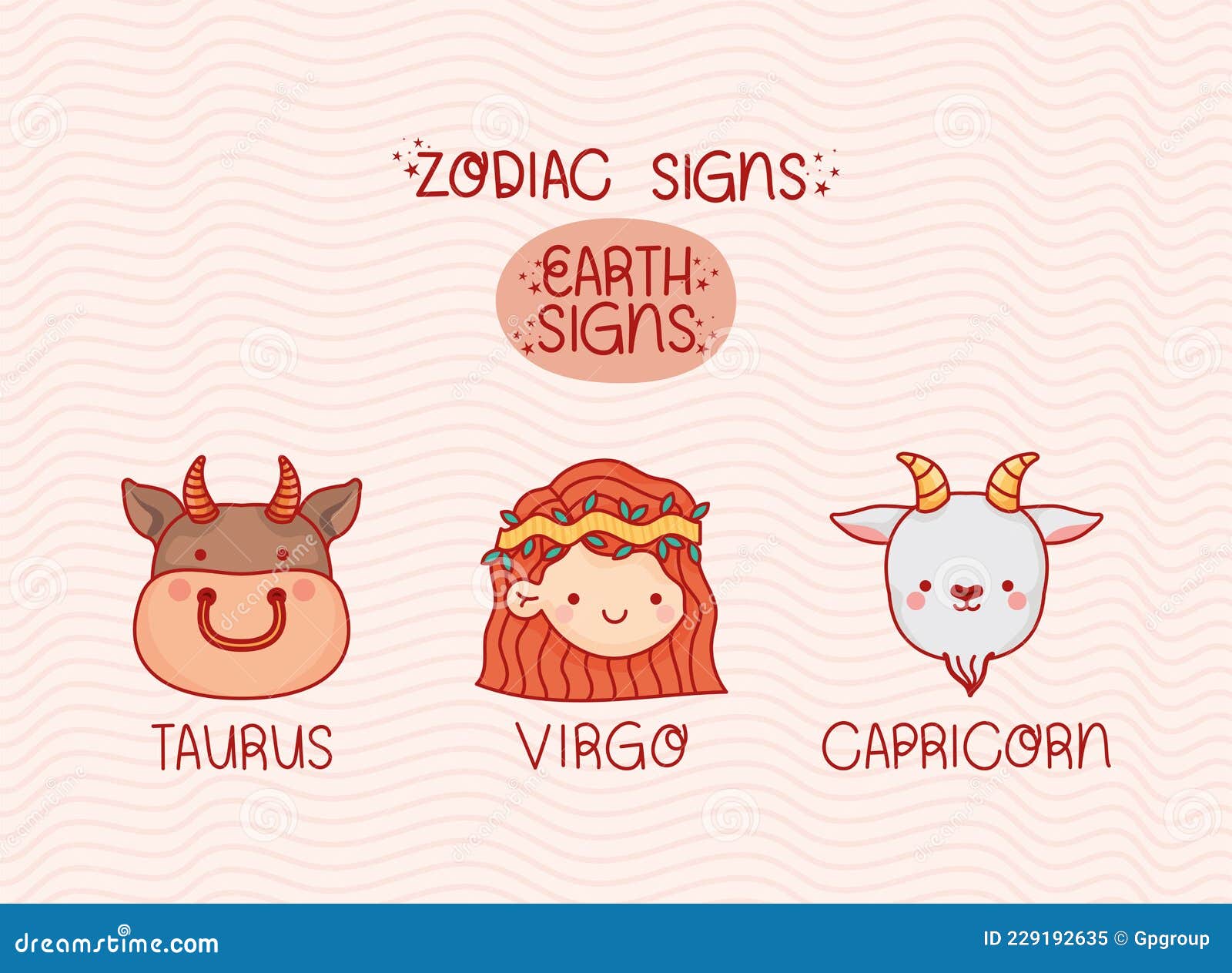 Earth zodiac signs stock vector. Illustration of mysterious - 229192635