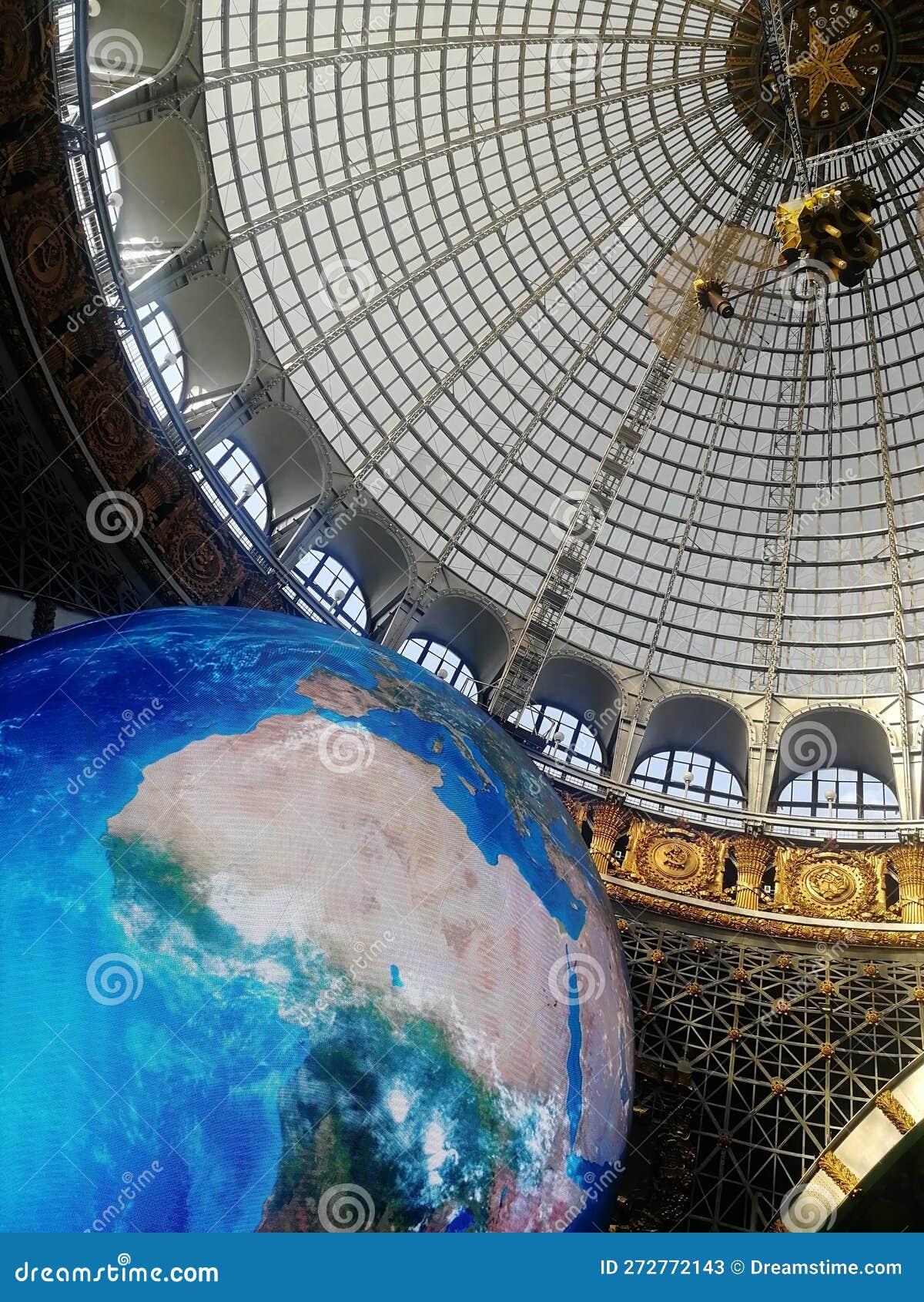 The earthand satellite stock image. Image of design - 272772143