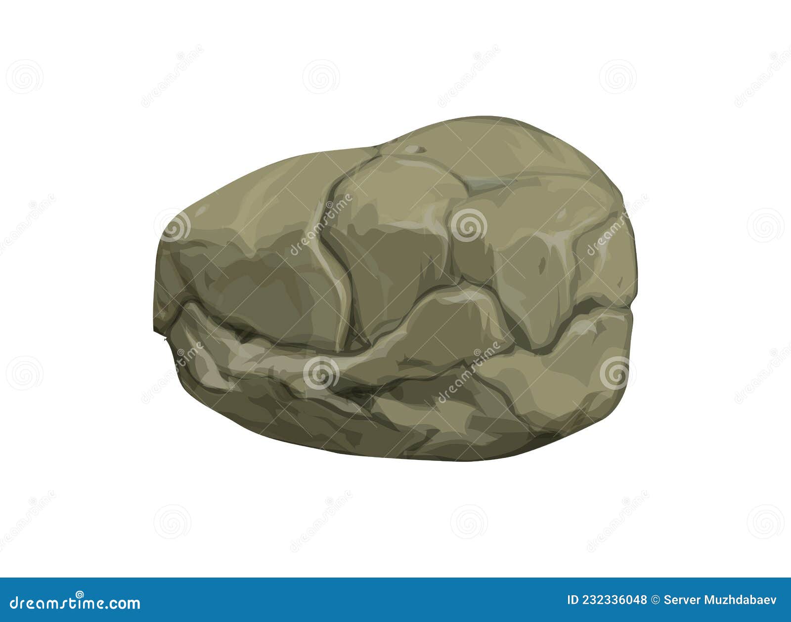 Earthen Boulder Stock Illustrations – 3 Earthen Boulder Stock ...