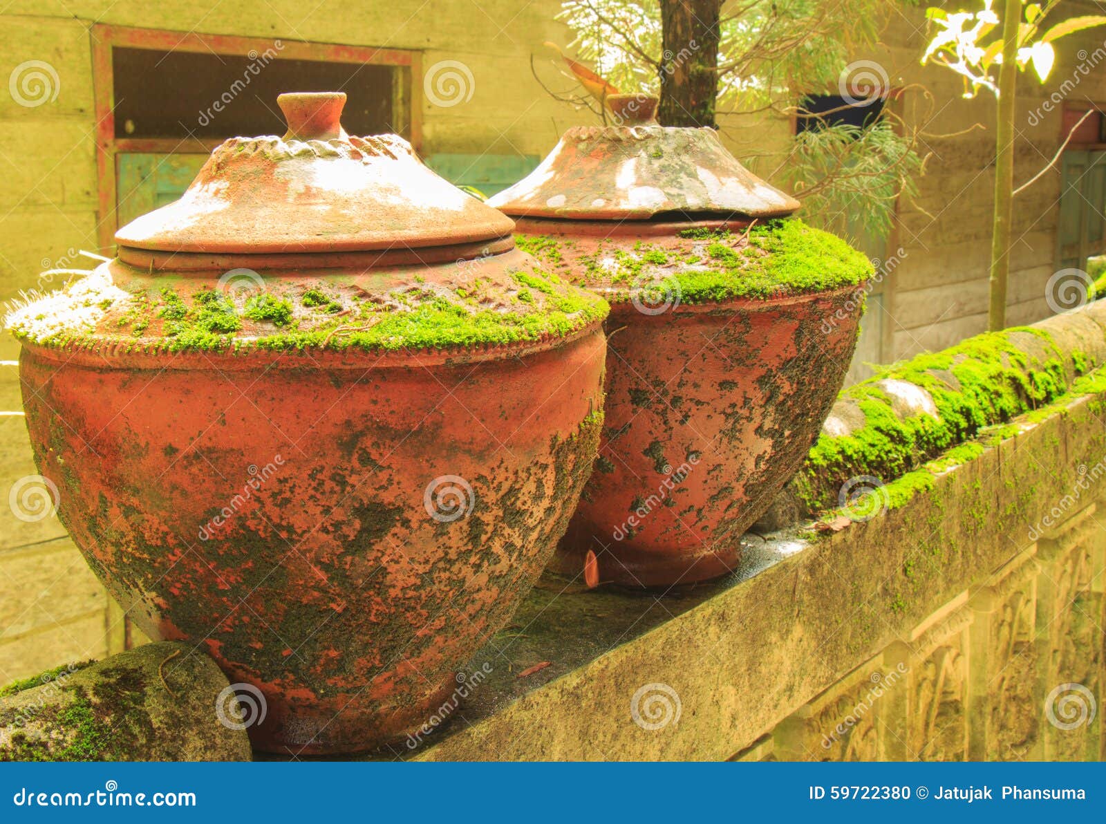 Earthen jar,Thailand stock photo. Image of container - 59722380