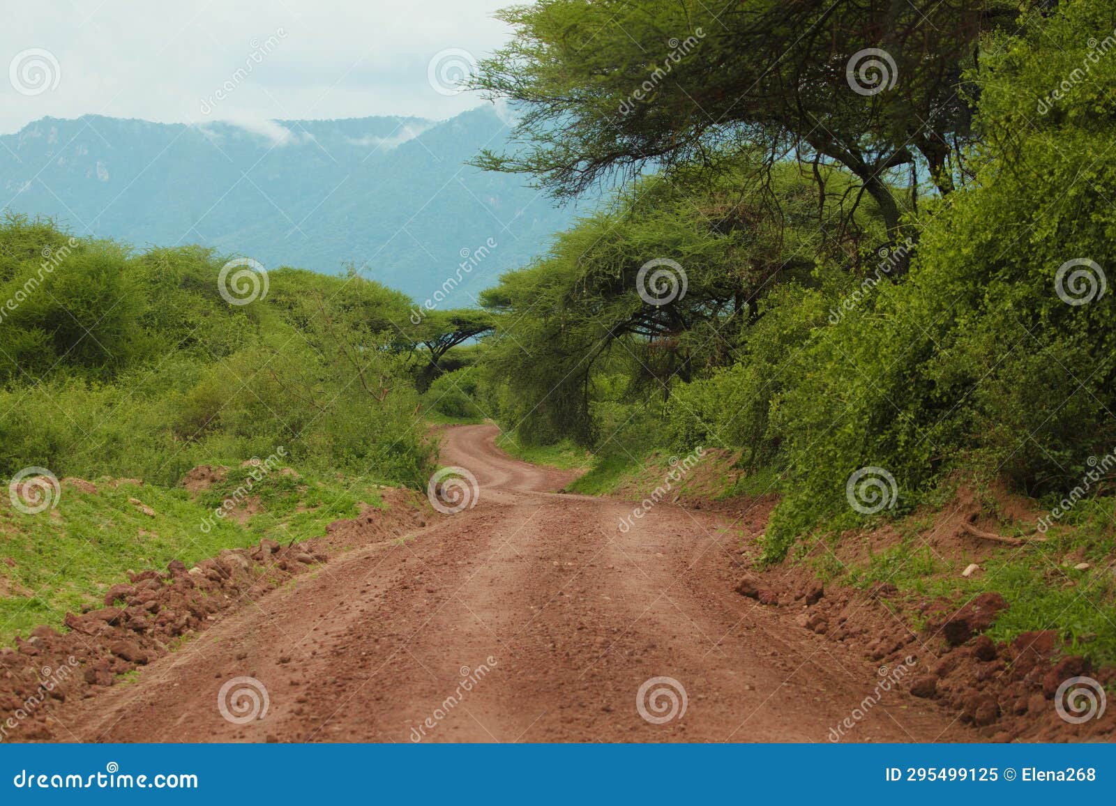 Road On Earthen Dam With Rusty Barrier Blocking The Path On Road On Top ...