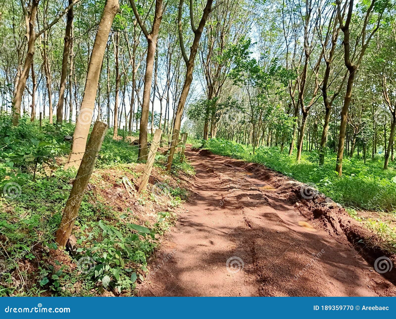 An Old Earthen Road Path Running Beyond The Hills Royalty-Free Stock ...