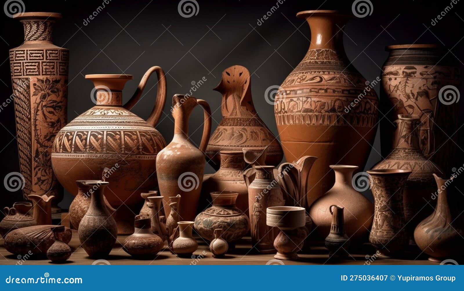 Earthenware Pottery Collection, Ancient Craftsperson Creativity ...