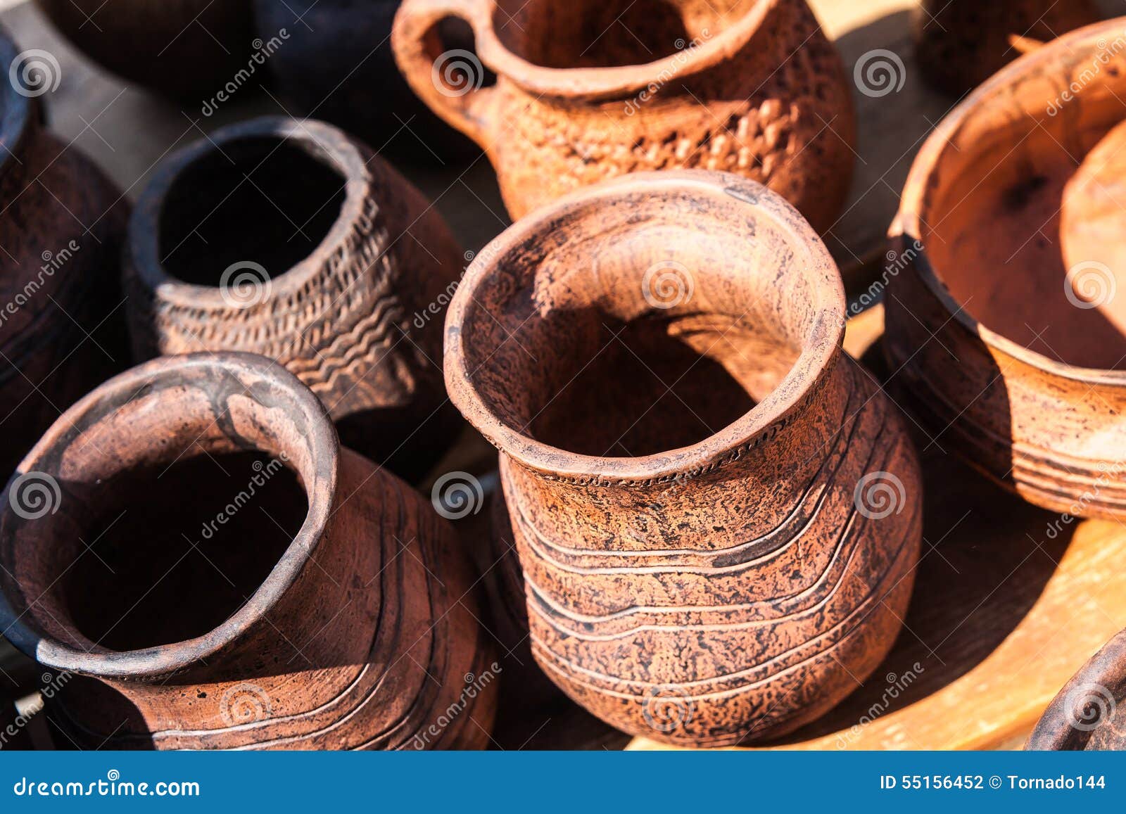 Earthenware pottery stock photo. Image of historic, traditional - 55156452