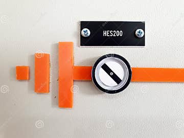 Earthing Switch Symbol with Semaphore Indicators Stock Image - Image of ...