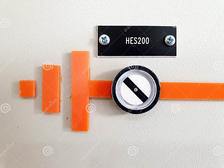 Earthing Switch Symbol with Semaphore Indicators Stock Image - Image of ...