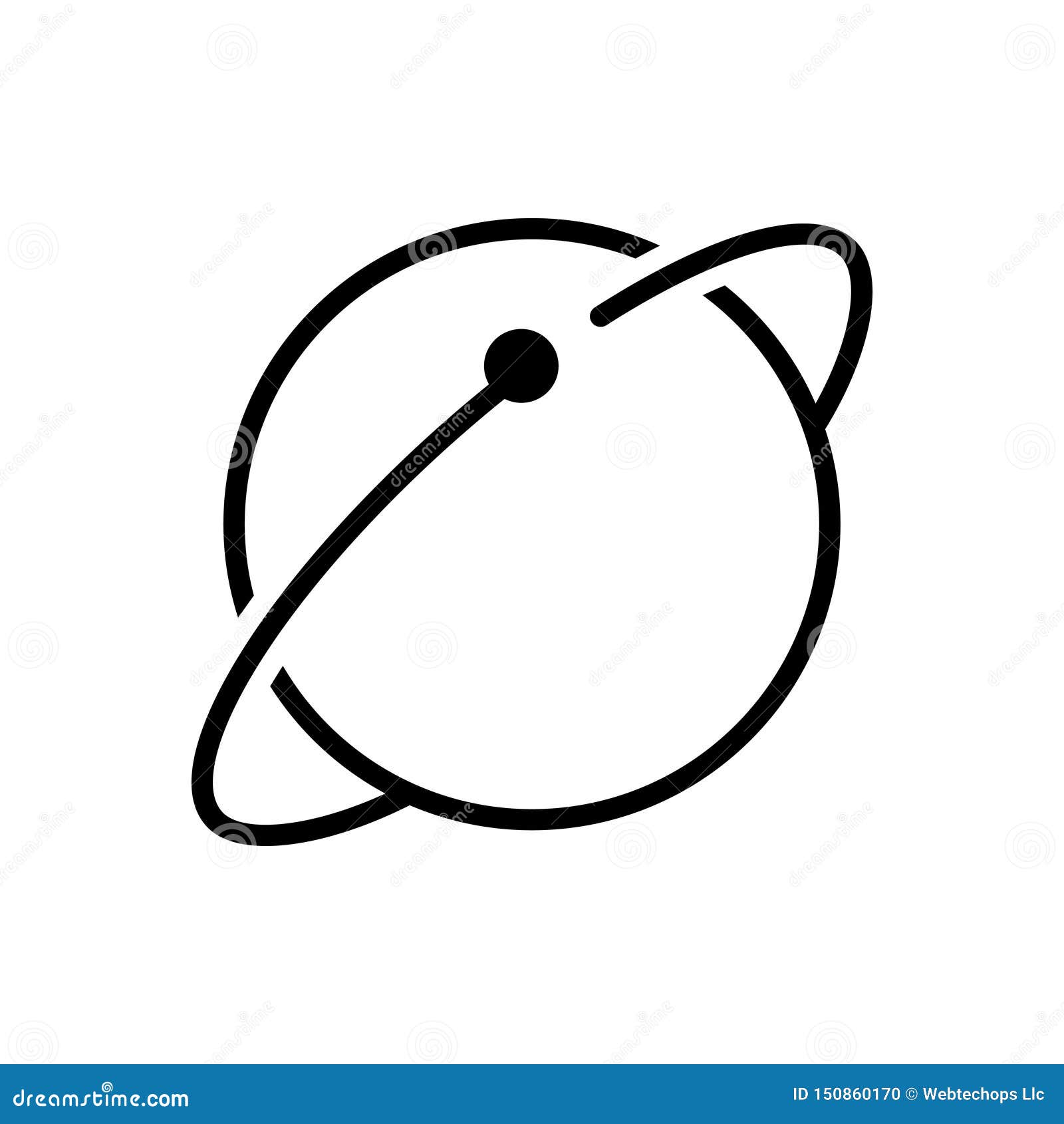 Black Solid Icon for Earthlink, Earth and Axis Stock Vector ...