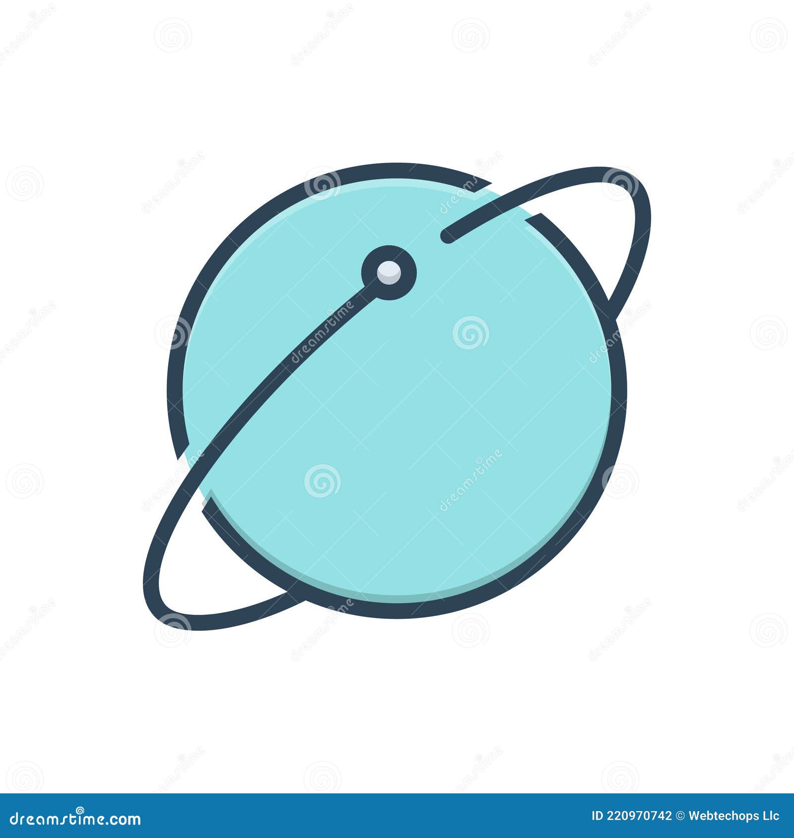 Color Illustration Icon for Earthlink, Earth and Axis Stock ...