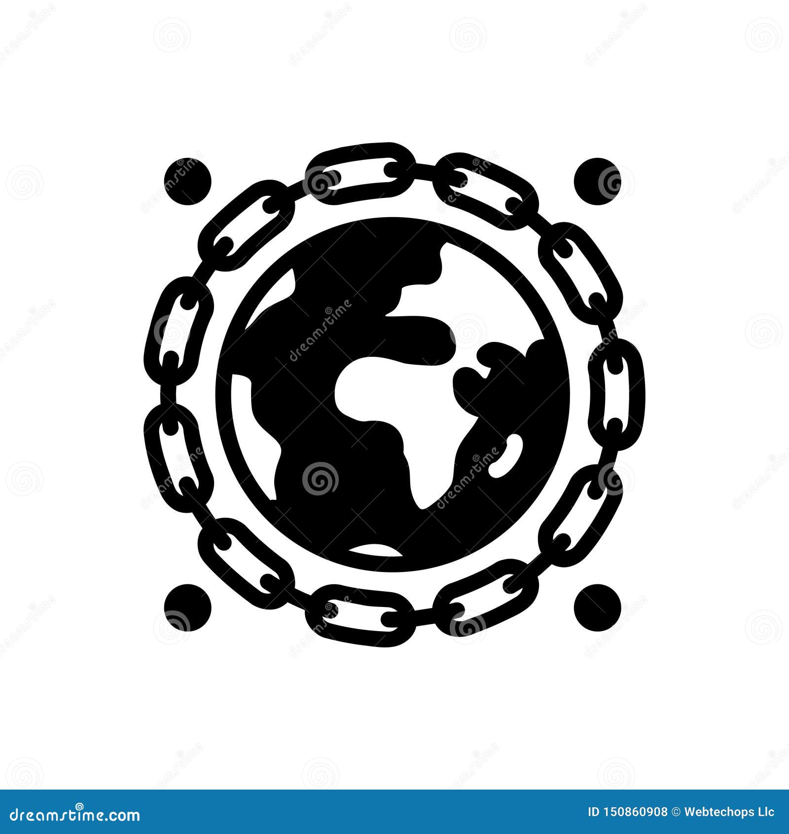 Black Solid Icon for Earthlink, Individual and Chin Stock Vector ...