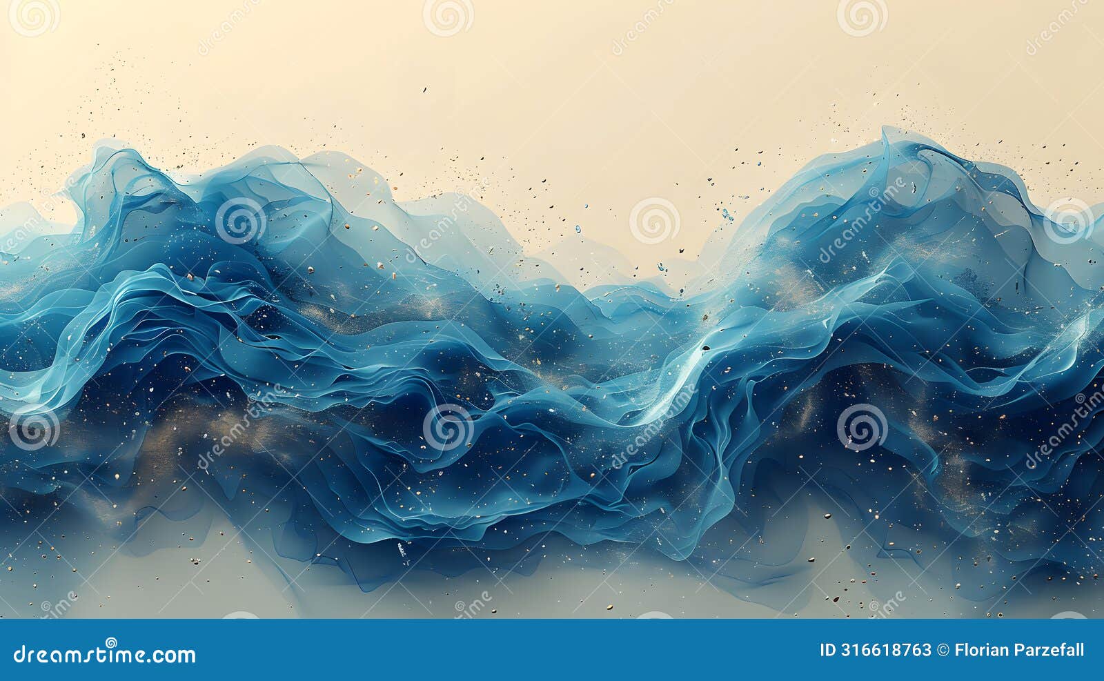 Digital Map Layers Unfold On Earthly Landscape Background Stock ...