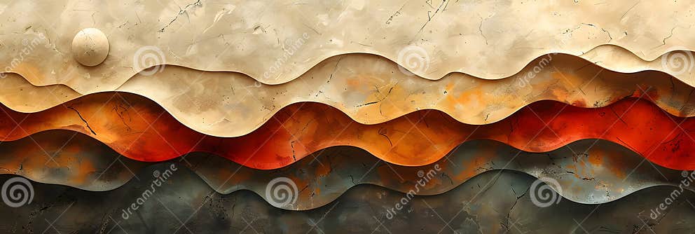 Earthly Patterns: Abstract Map on Canvas Stock Illustration ...