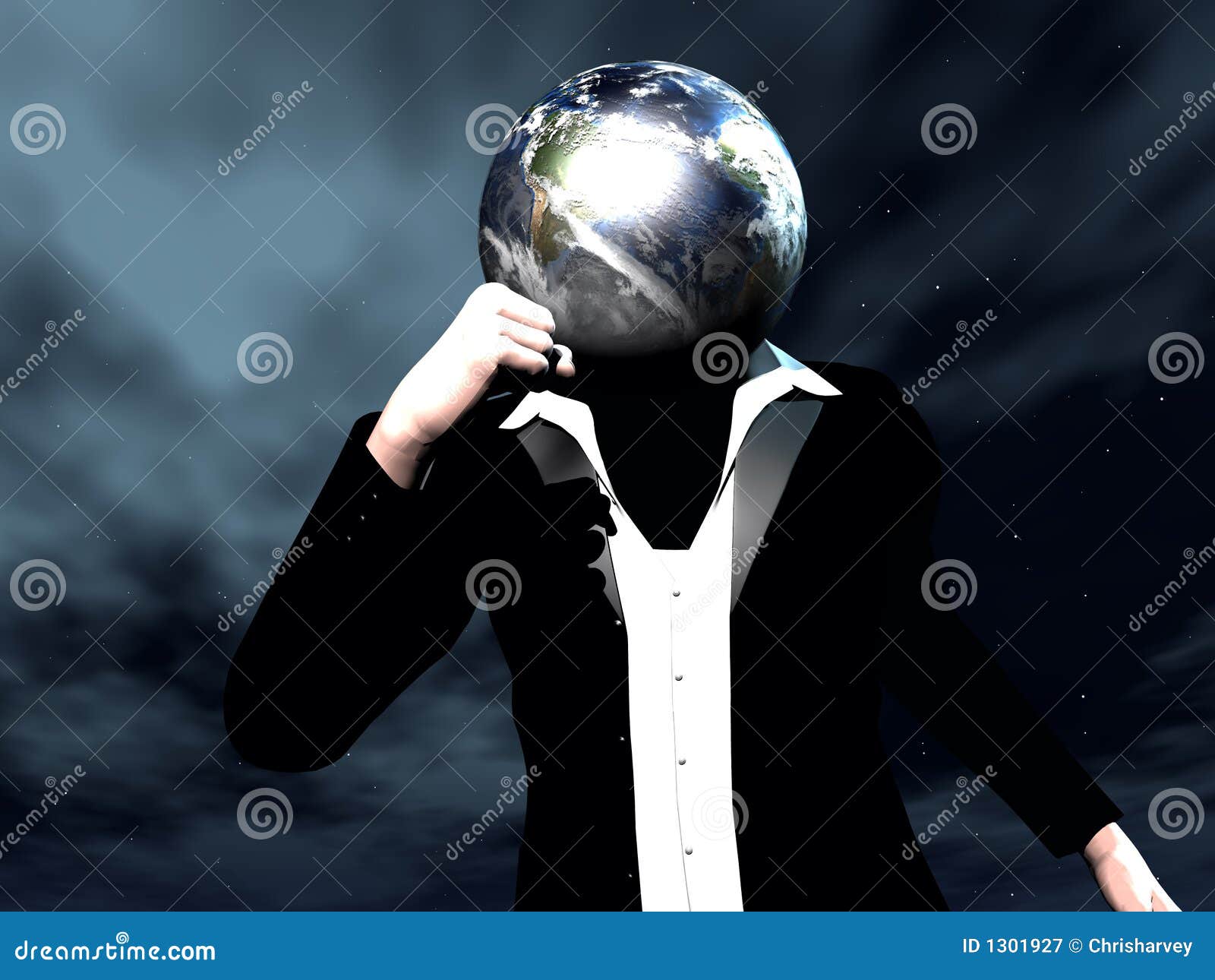 Earthman 7 stock illustration. Illustration of outdoors - 1301927