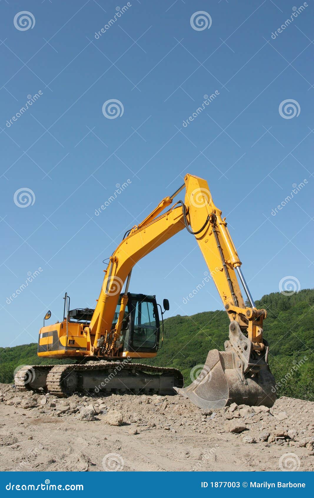 Earthmover stock image. Image of machine, idle, excavators - 1877003