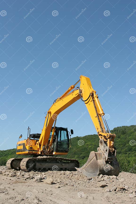 Earthmover stock image. Image of machine, idle, excavators - 1877003