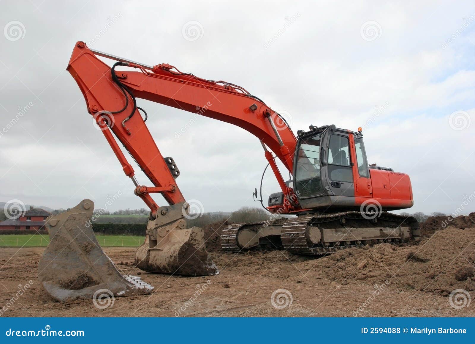 Earthmover stock photo. Image of environment, metal, machine - 2594088