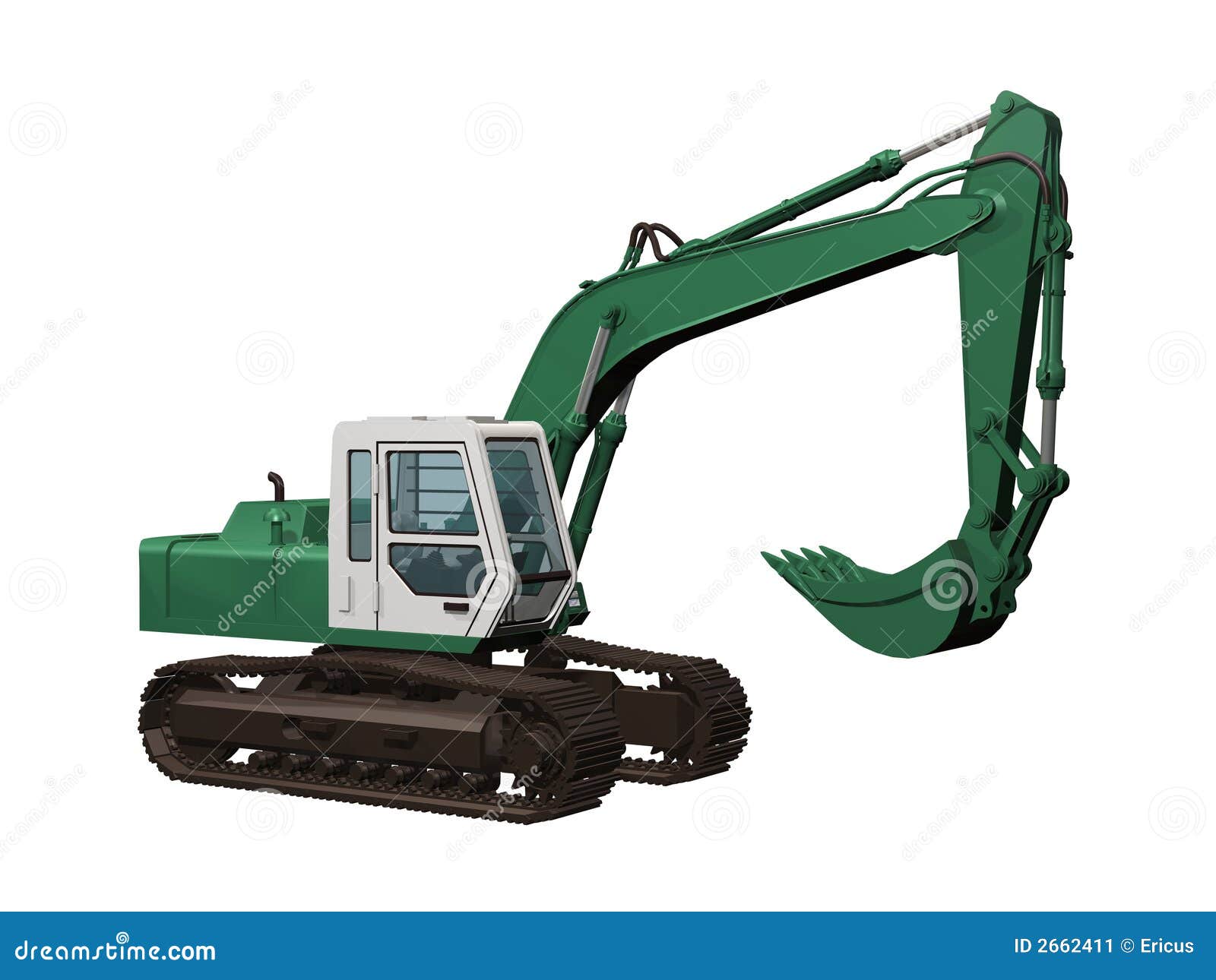 Earthmover stock illustration. Illustration of isolated - 2662411