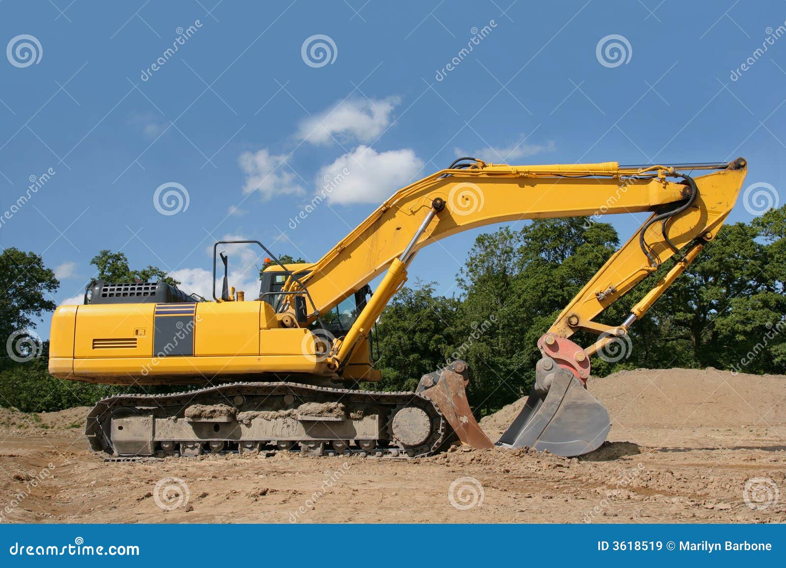 Earthmover stock image. Image of environment, landscape - 3618519