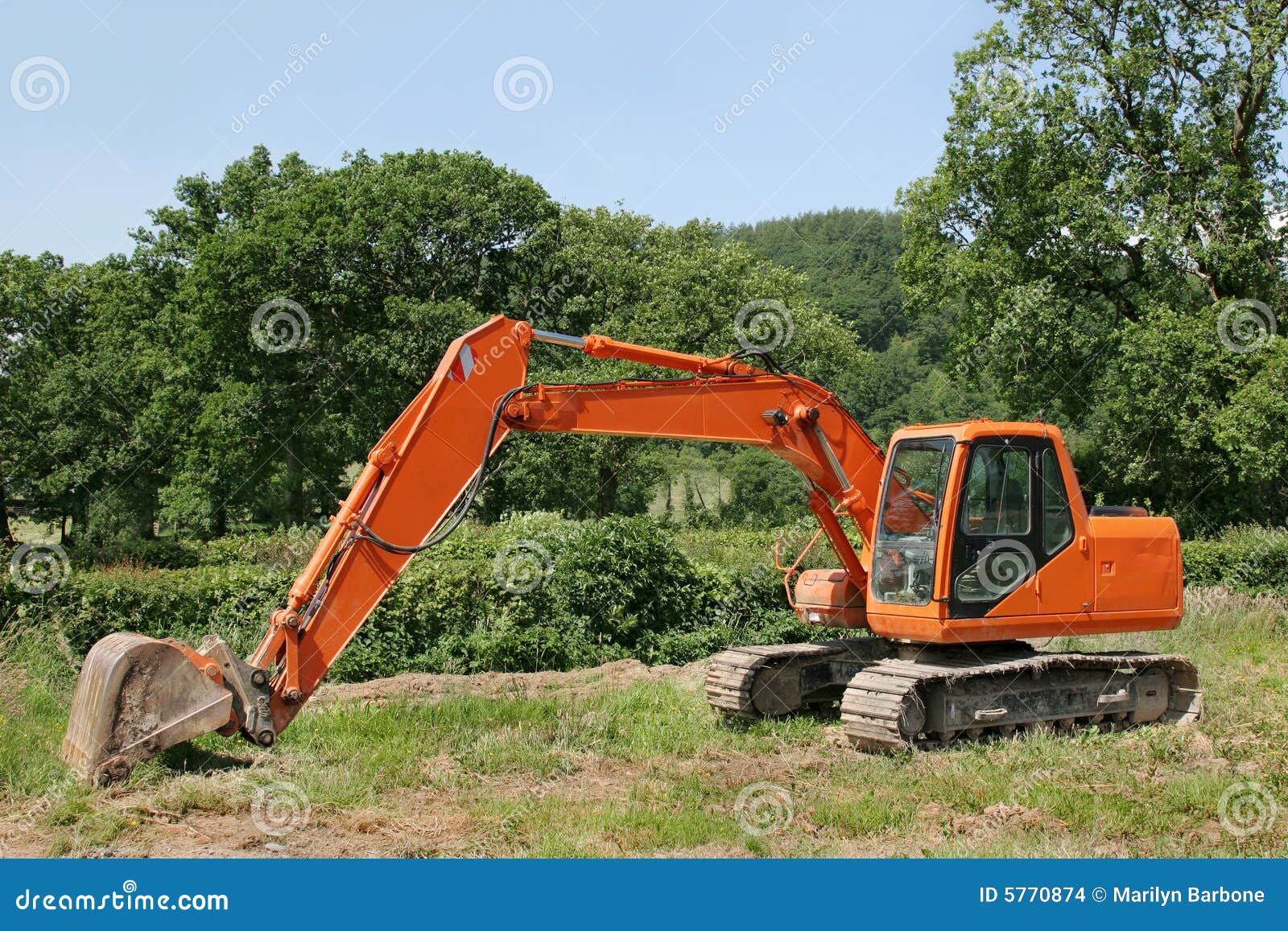 Earthmover stock photo. Image of solitary, dozer, heavy - 5770874