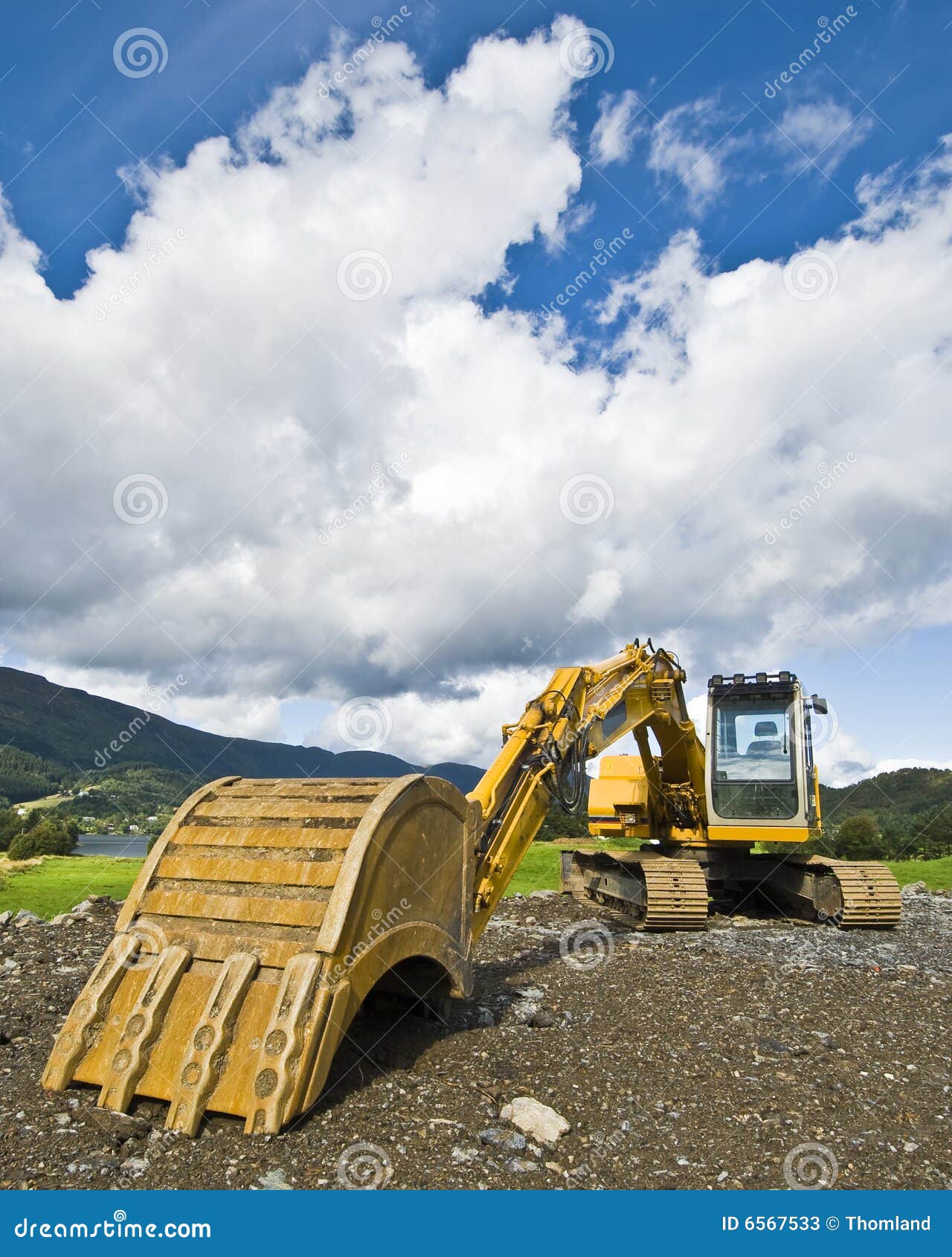 Earthmover stock image. Image of work, machine, heavy - 6567533