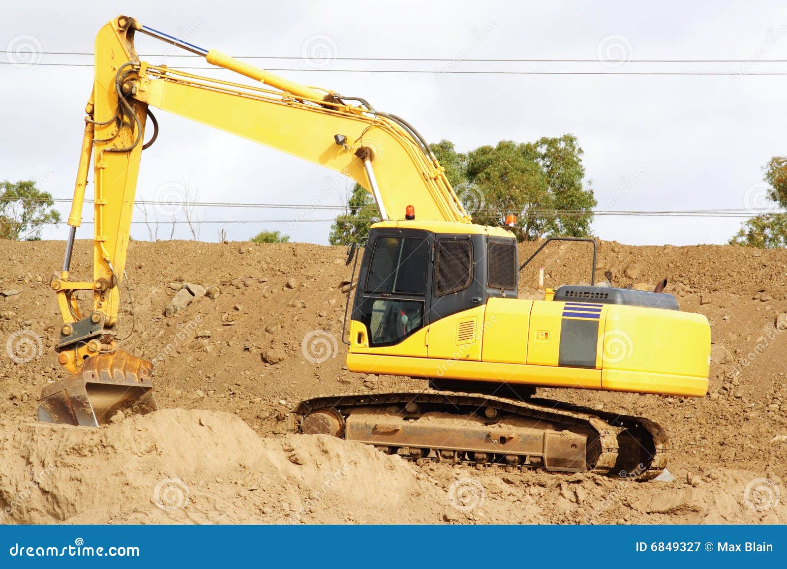 Earthmover stock image. Image of mover, large, dumper - 6849327