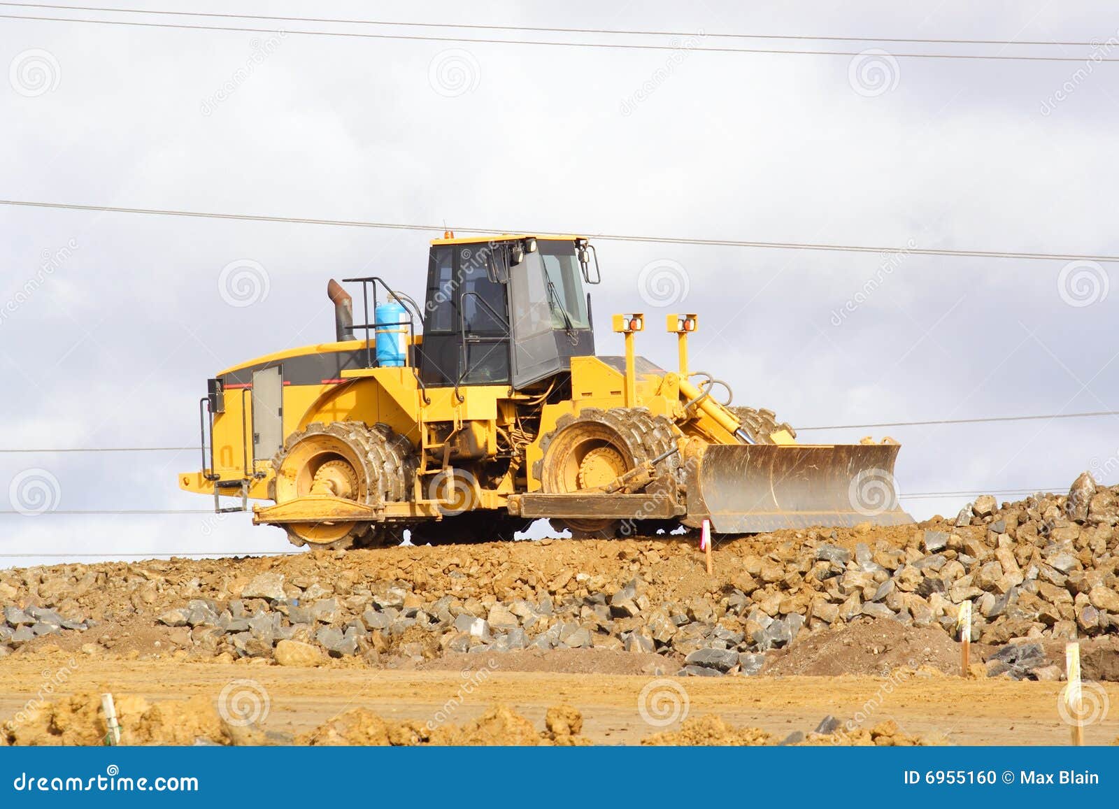 Earthmover stock photo. Image of excavator, dangerous - 6955160