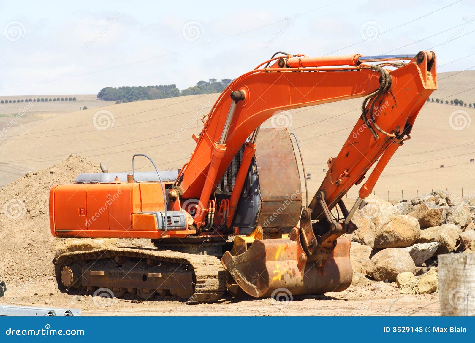 Earthmover stock photo. Image of digging, dozer, equipment - 8529148