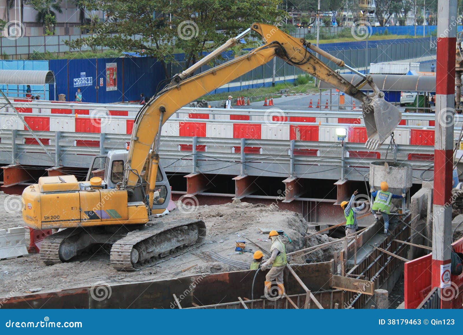 Earthmover in Construction Place Editorial Stock Photo - Image of ...