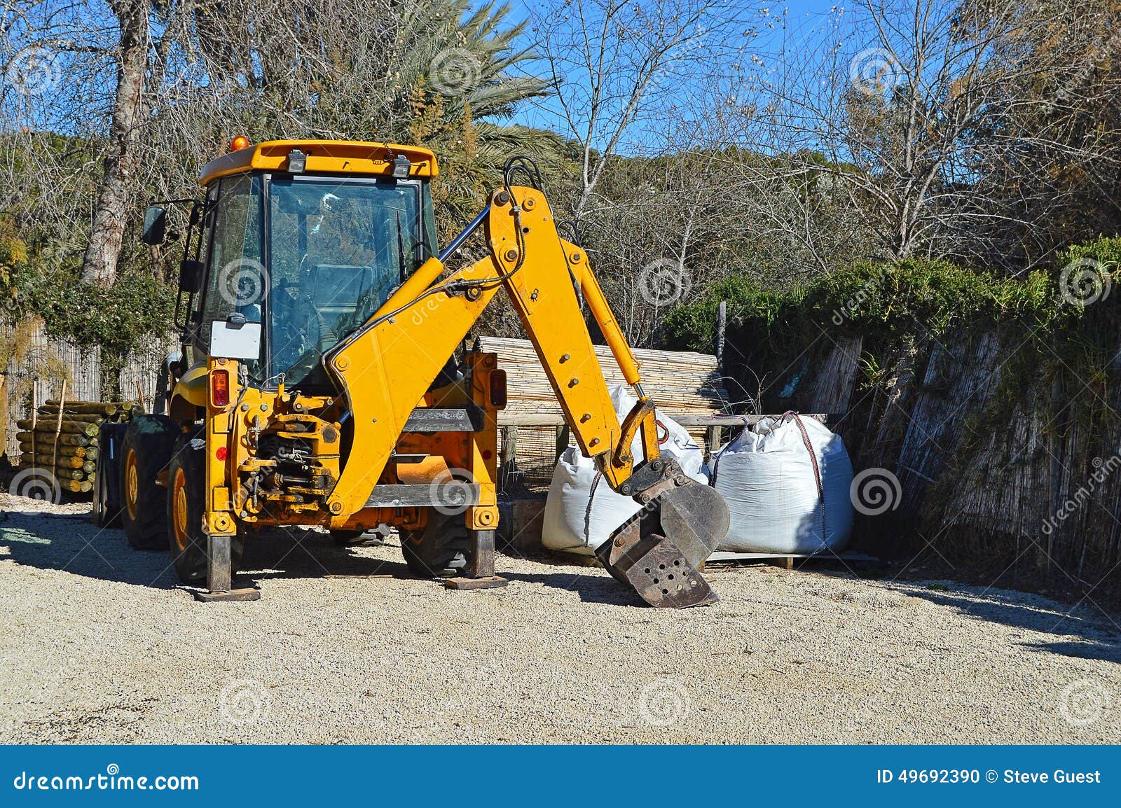 An Earthmoving Digger JCB Construction Plant Machinery Stock Photo ...