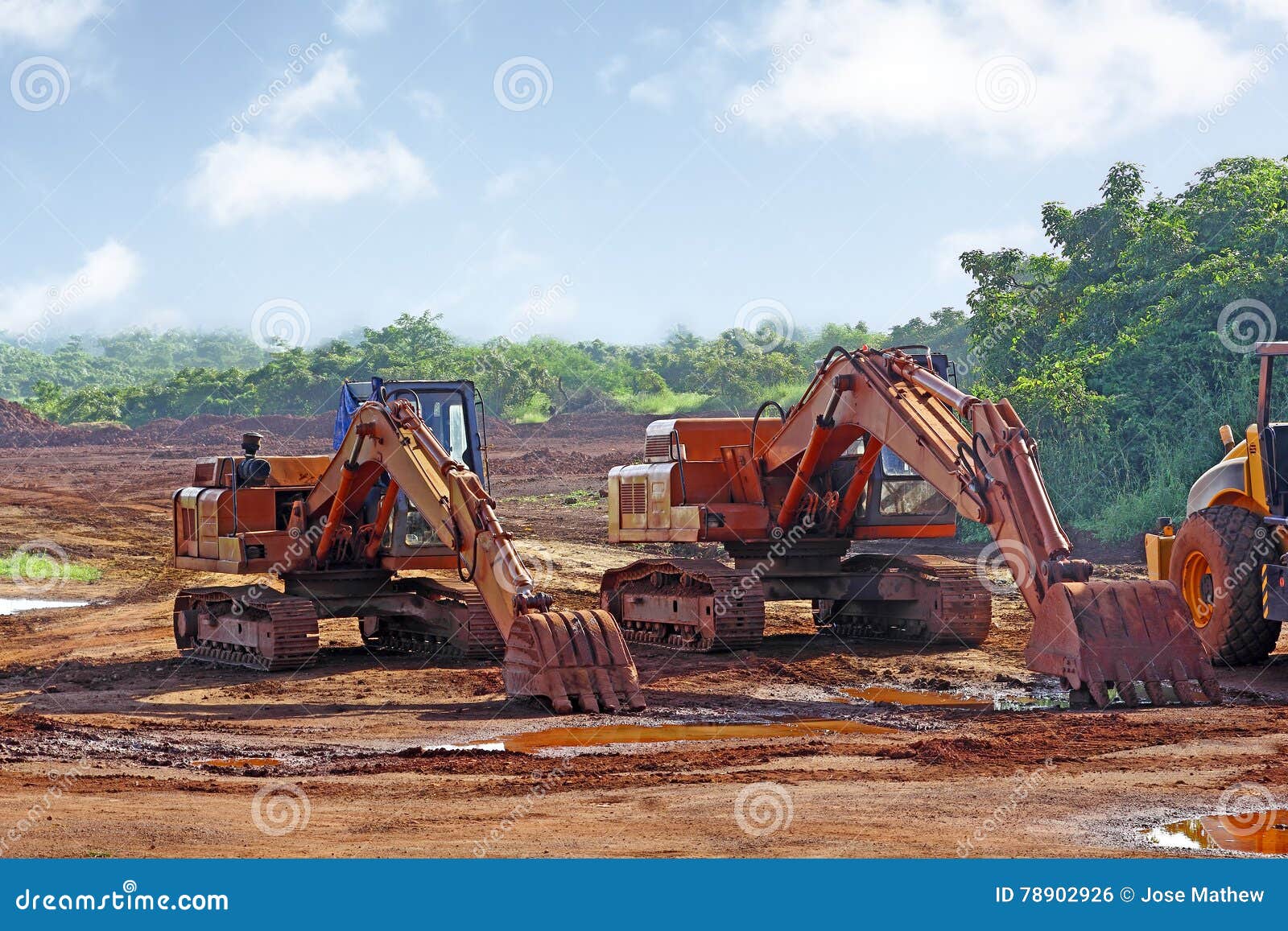 Earthmoving Equipment stock photo. Image of technology - 78902926