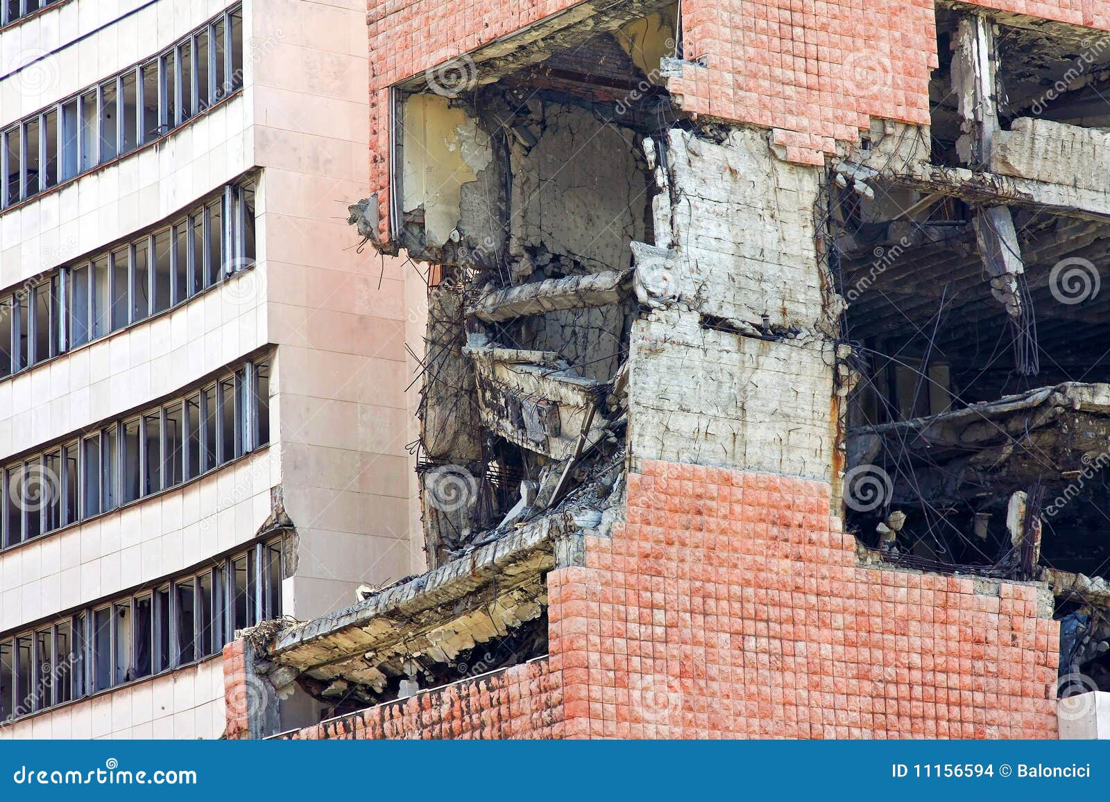 Earthquake collision stock photo. Image of geological - 11156594