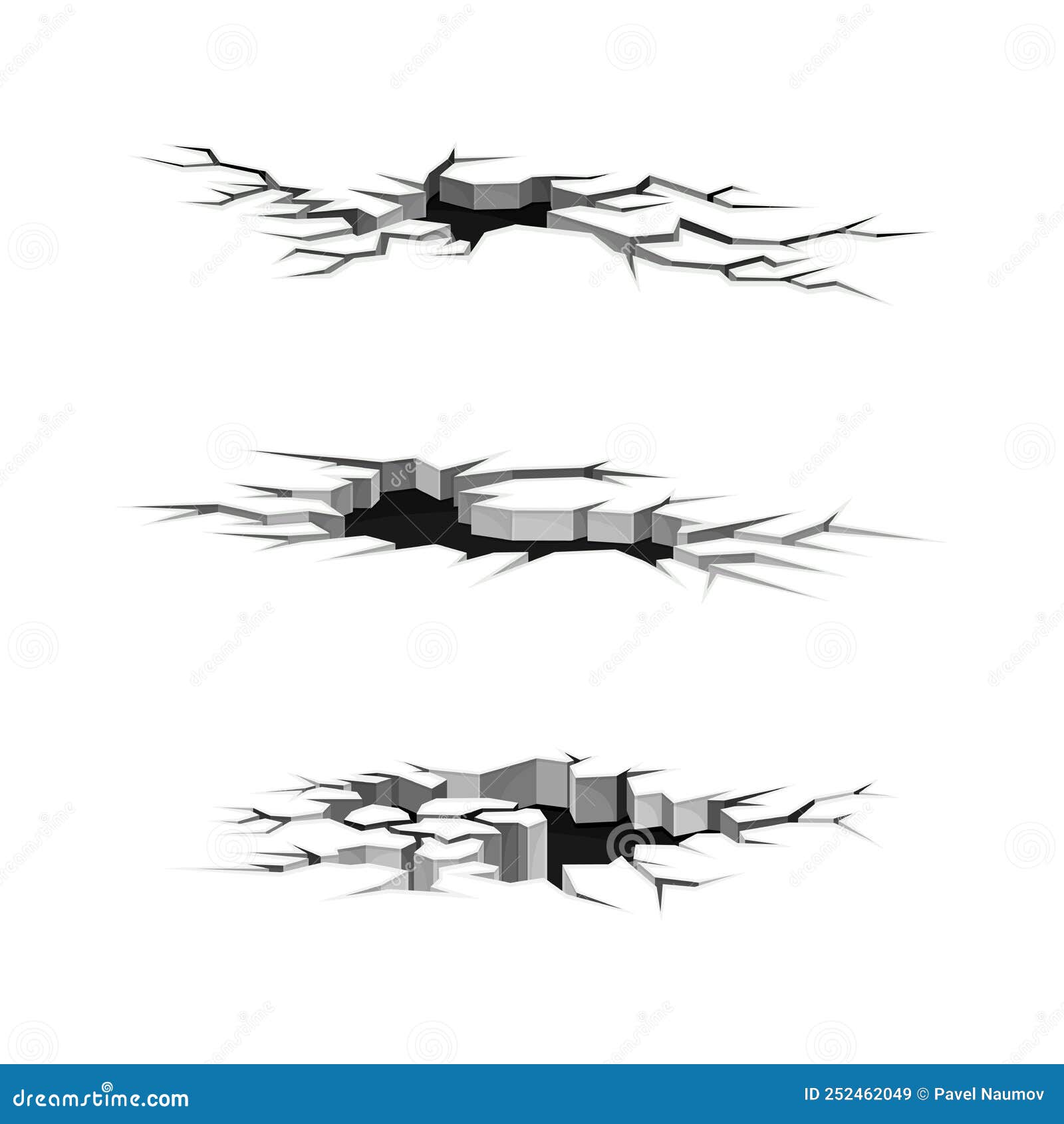 Earthquake Crack Drawing