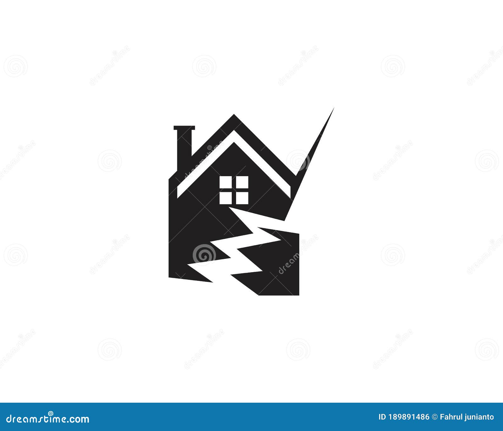 Earthquake Disaster Logo Vector Template Stock Vector - Illustration of ...