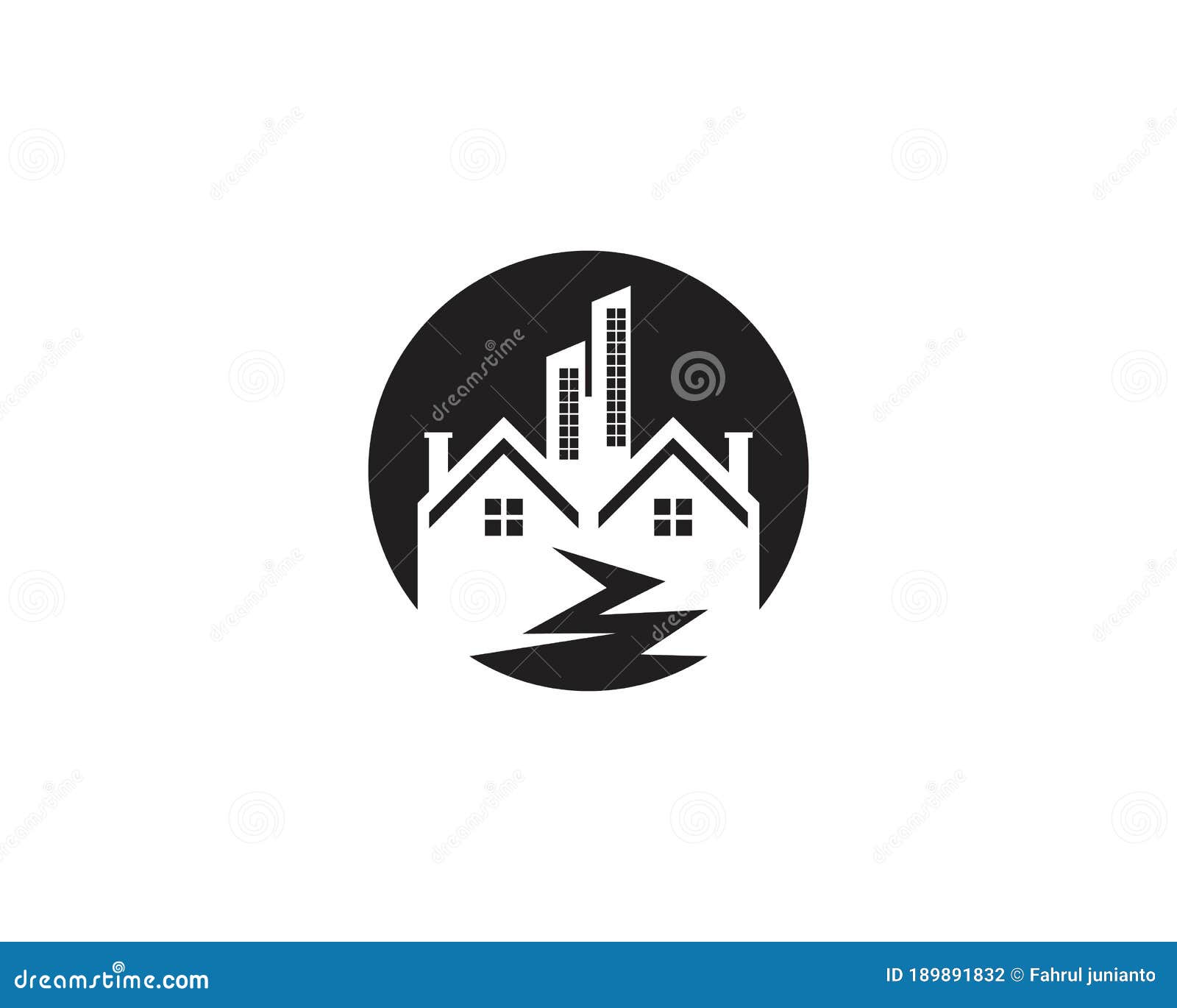 Earthquake Disaster Logo Vector Template Stock Vector - Illustration of ...