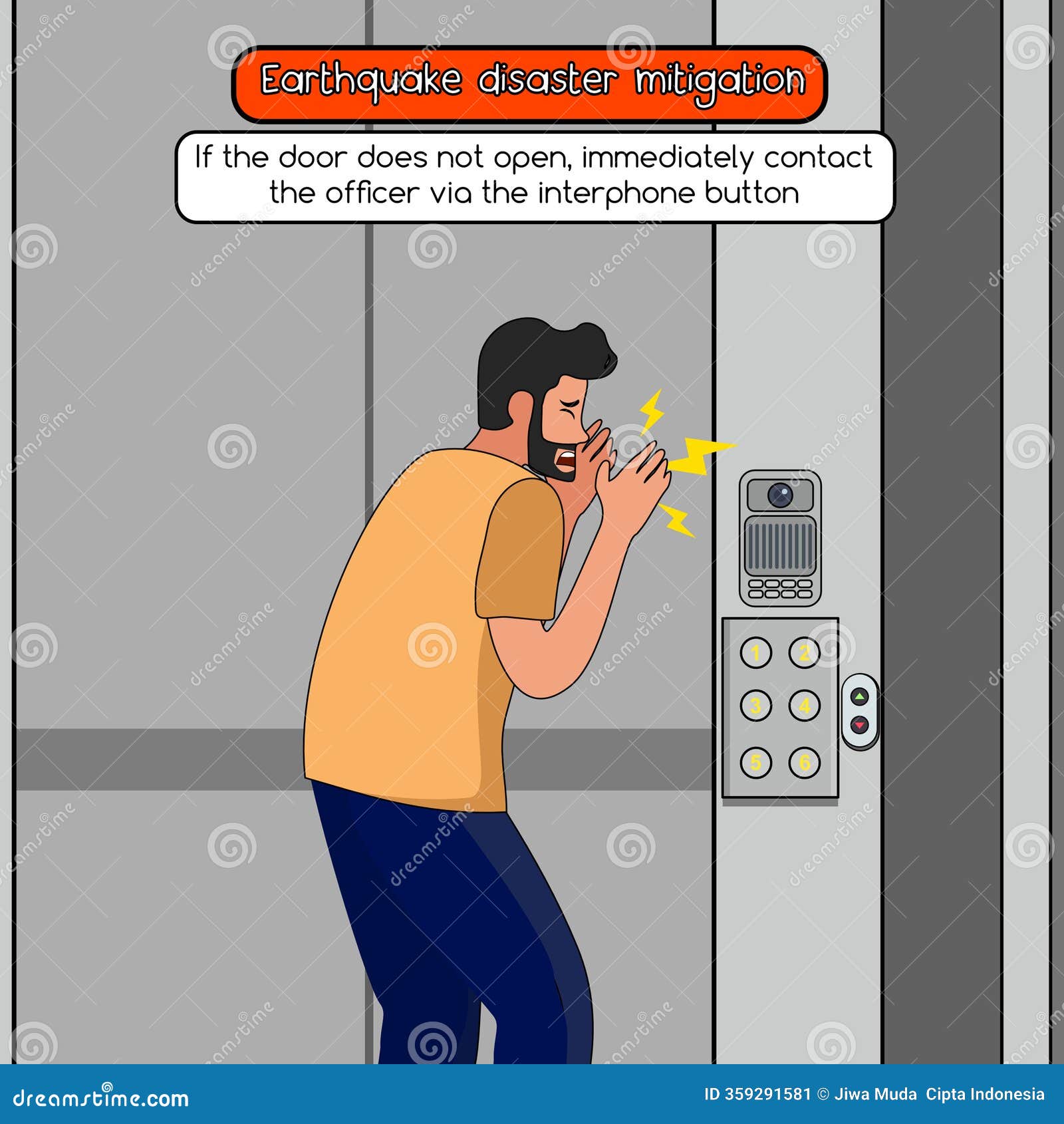 Earthquake Disaster Mitigation_8 Stock Vector - Illustration of ...