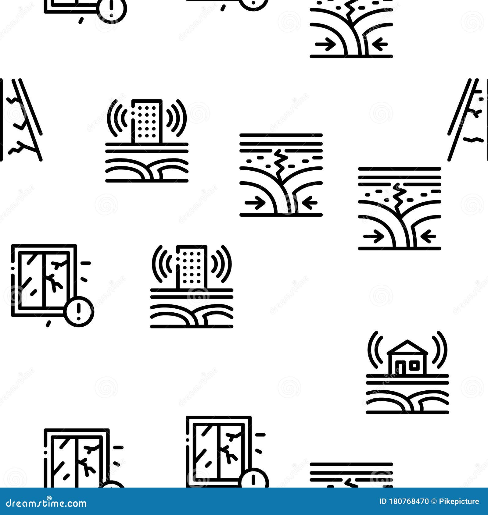 Earthquake Disaster Minimal Infographic Banner Vector | CartoonDealer ...