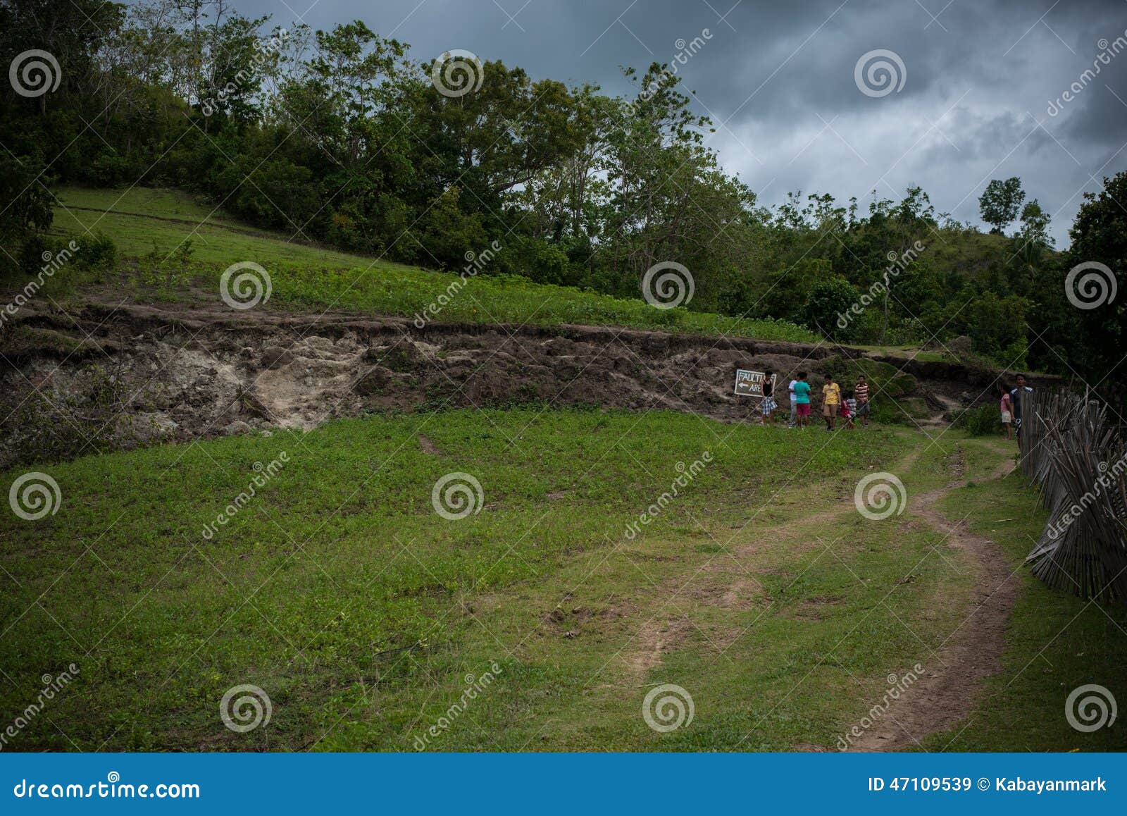 Earthquake Fault Line Philippines Bohol Editorial Stock Image - Image ...