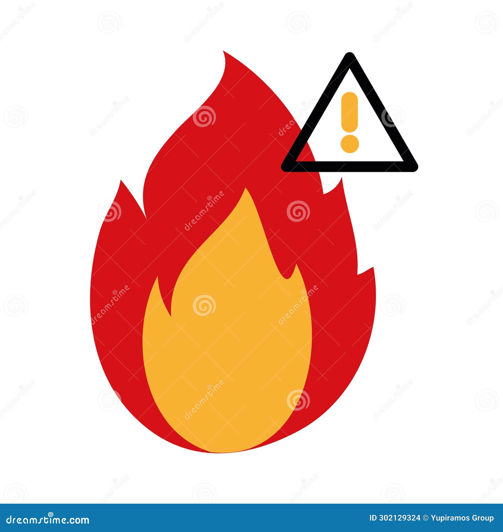 Earthquake Fire Caution Icon Stock Vector - Illustration of hazard ...