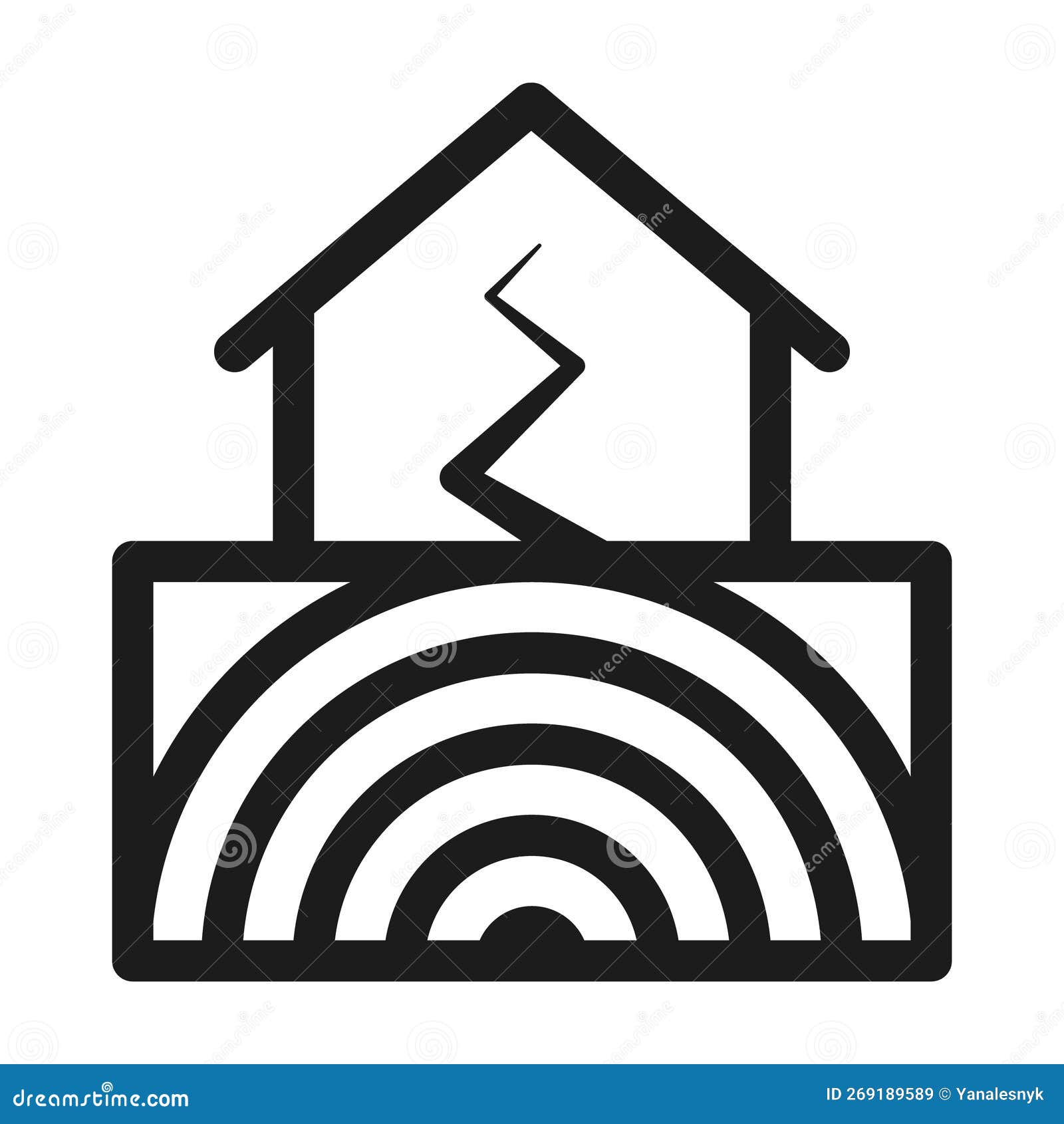 Essential Earthquake Safety Place Icon For Emergency Preparedness ...