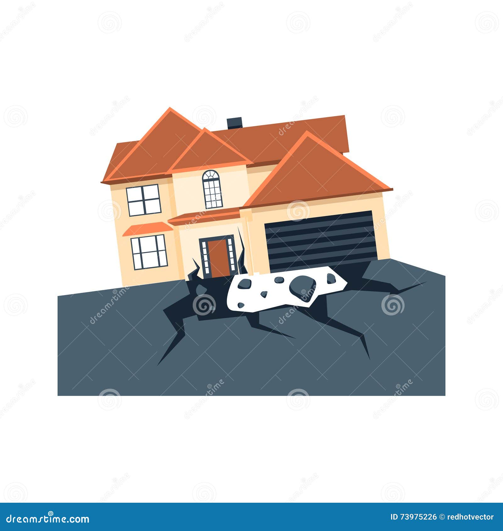 Earthquake Infographics Elements. Cartoon Vector | CartoonDealer.com ...