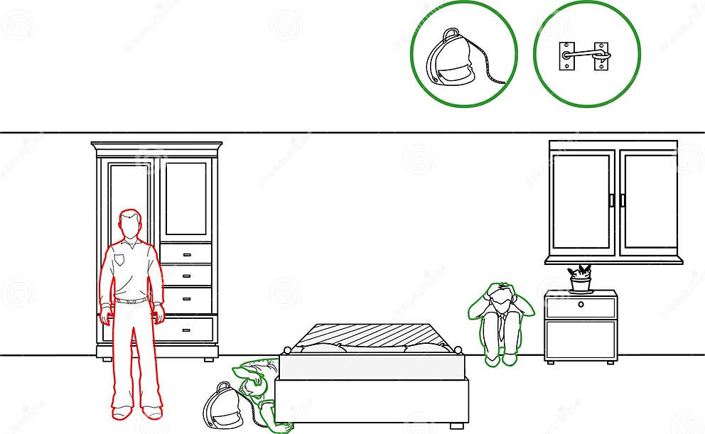 Earthquake Protection Methods Stock Vector - Illustration of home ...